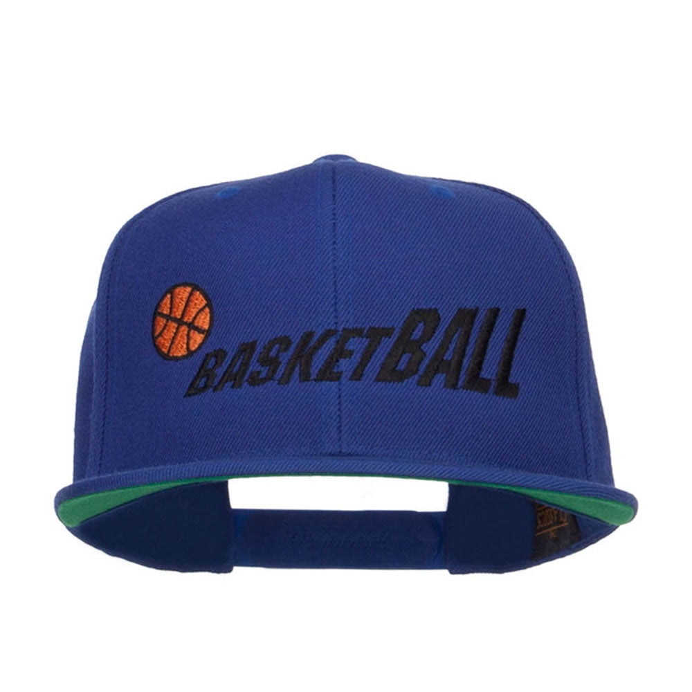 Fading Basketball Embroidered Snapback Cap - Royal OSFM - Walmart.com