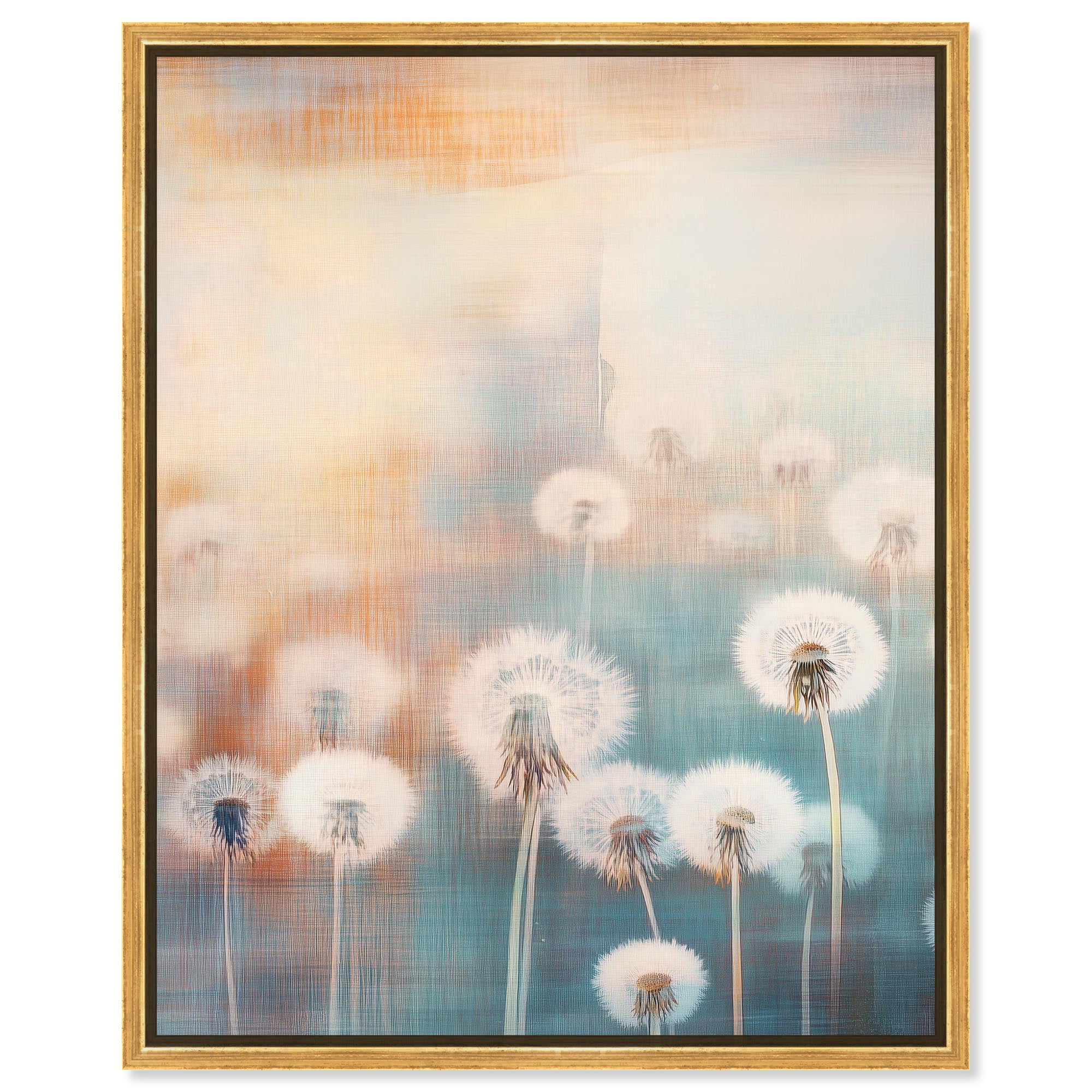 Fading Fluff I Canvas Western Floral Art by Art Remedy, Gold Frame, 20 ...