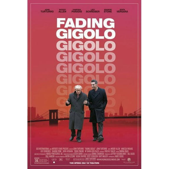 Fading Gigolo Movie Poster 24Inx36In Poster 24x36 Multi-Color Square ...
