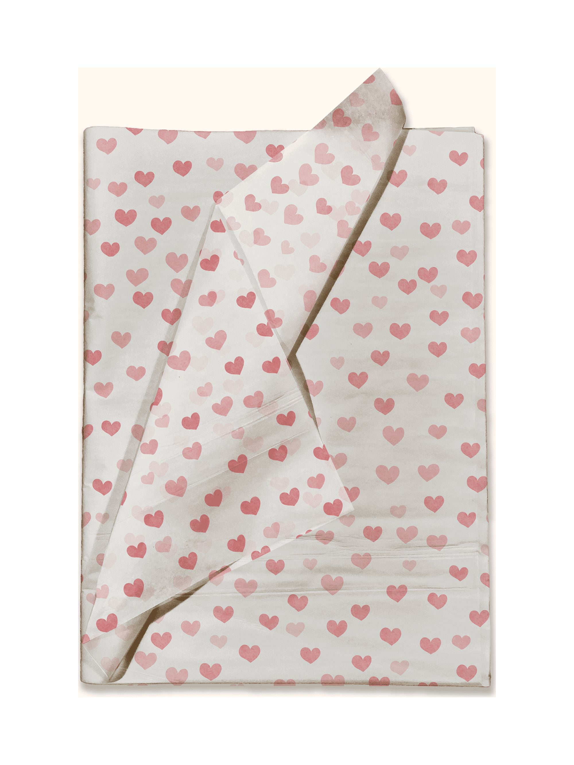 Fading Hearts Decorative Printed Tissue Paper 24 Sheets of 20"x30 ...