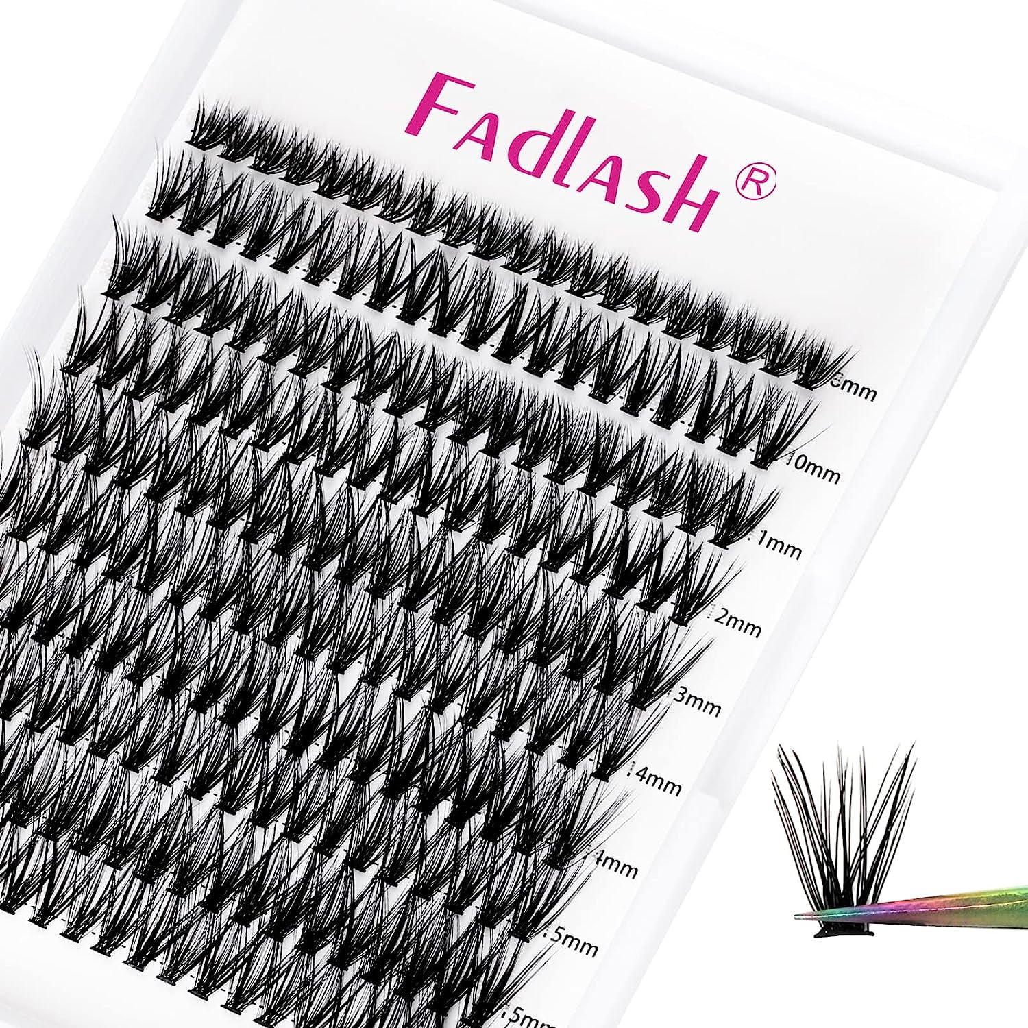 Fadlash 200/240PCS Individual Lashes C/D Curl Lash Clusters 10D 20D 30D ...