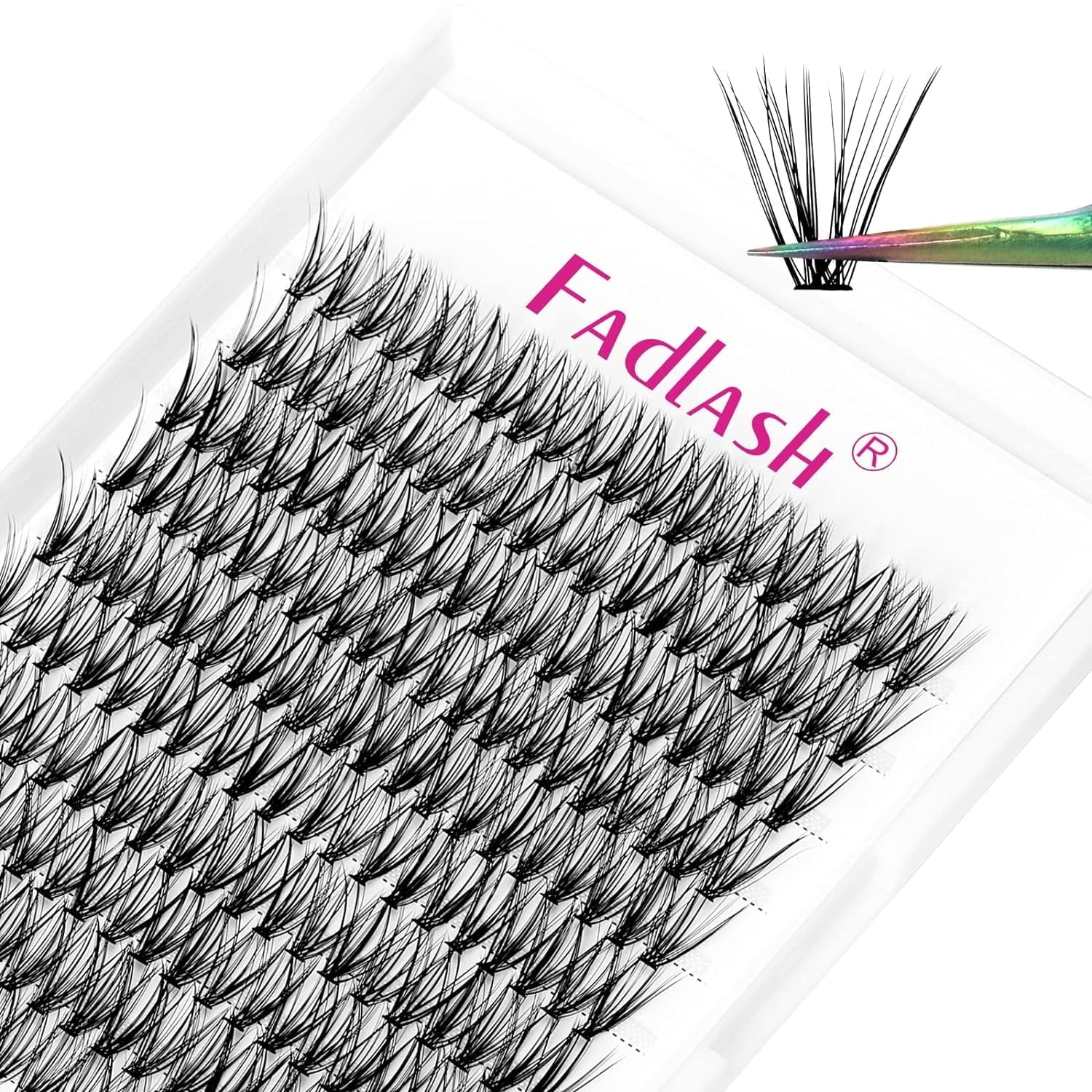 Fadlash 200/240PCS Individual Lashes C/D Curl Lash Clusters 10D 20D 30D ...