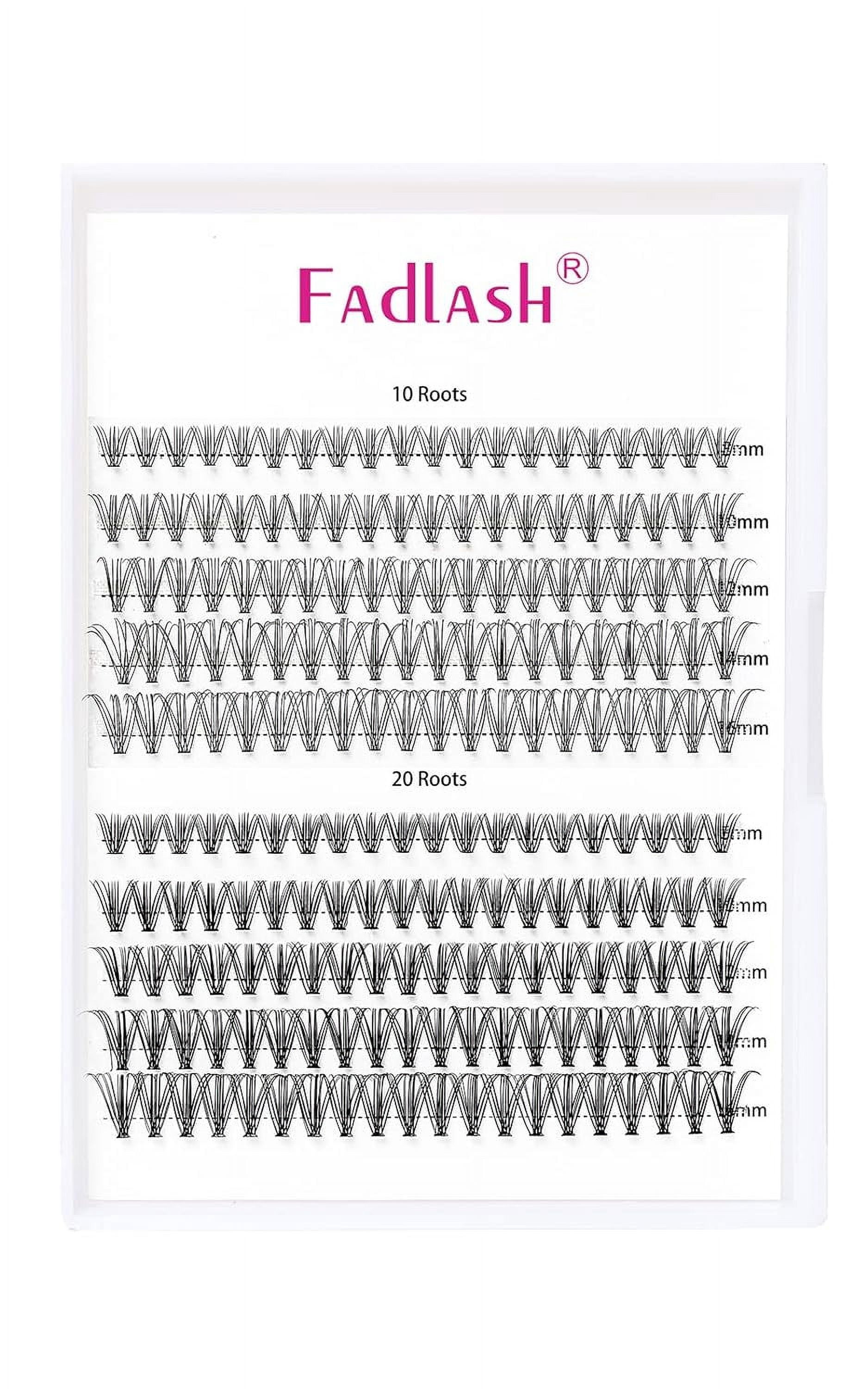 Fadlash 200/240PCS Individual Lashes C/D Curl Lash Clusters 10D 20D 30D ...