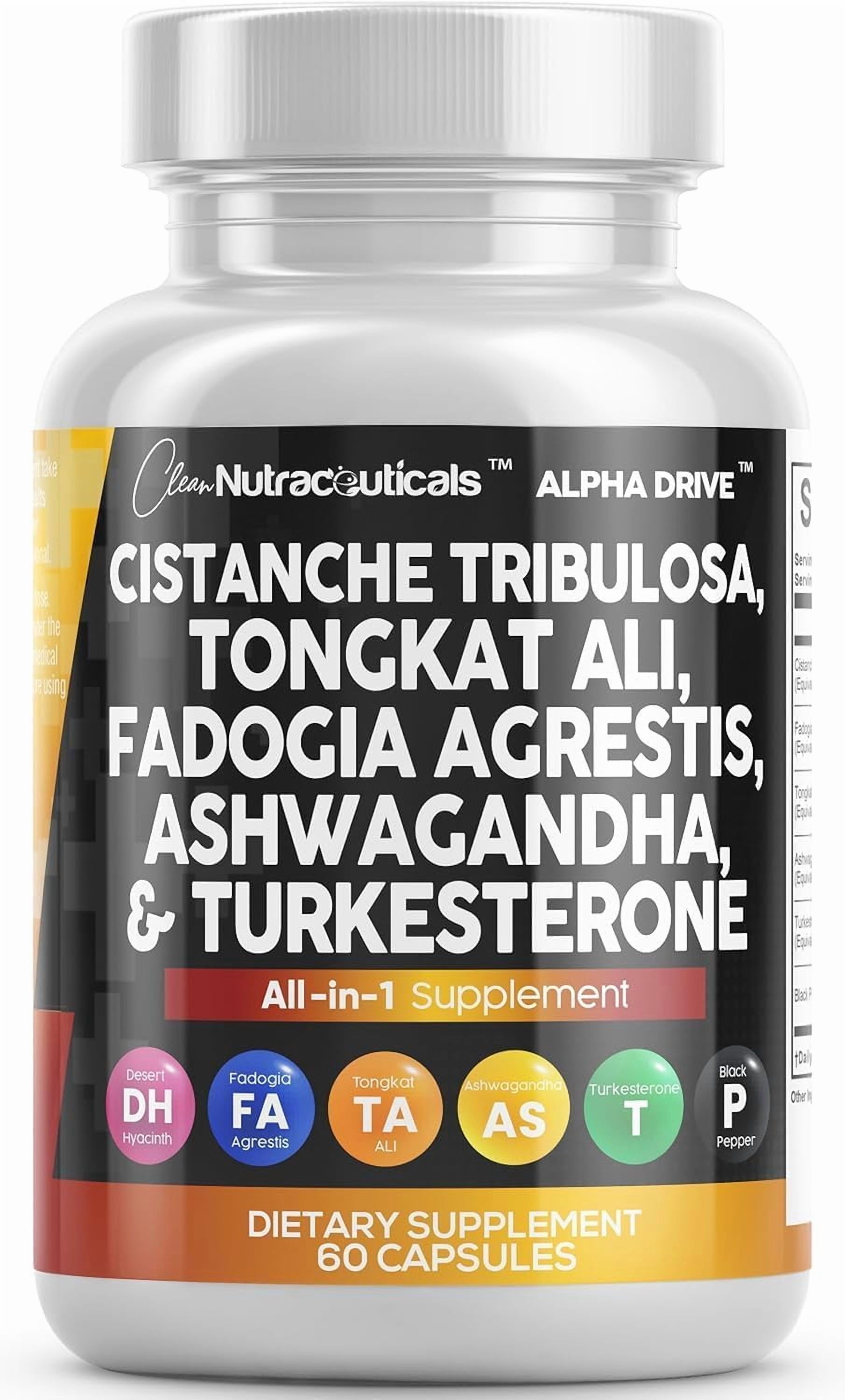 Clean Nutraceuticals Fadogia Agrestis Tongkat Ali Turkesterone ...