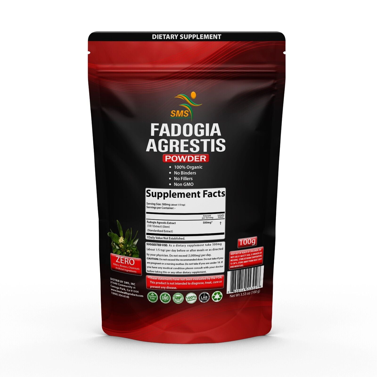 Fadogia Agrestis Powder Powerful Extract (Maximum Strength) 10:1 Stem ...