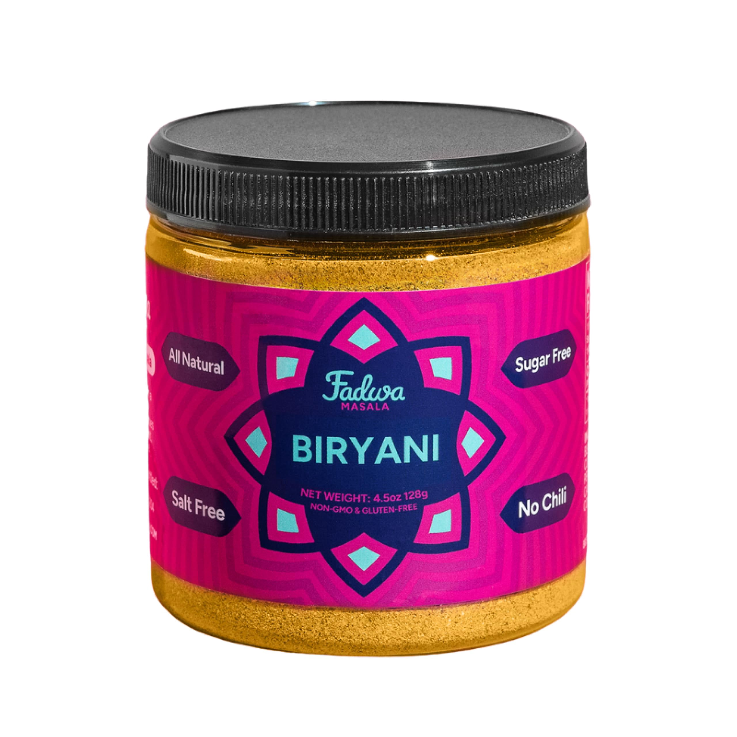 Fadwa Masala Biryani Spice MFF30 Mix - 4.5 oz Jar, Salt & Sugar Free ...