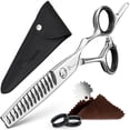 Fagaci Hair Thinning Scissors 6" with 440C Steel, Ultra Sharp ...