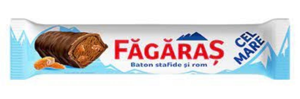 Fagaras Cel Mare - Romanian Chocolate Bar with Raisins & Rum 45 g ...