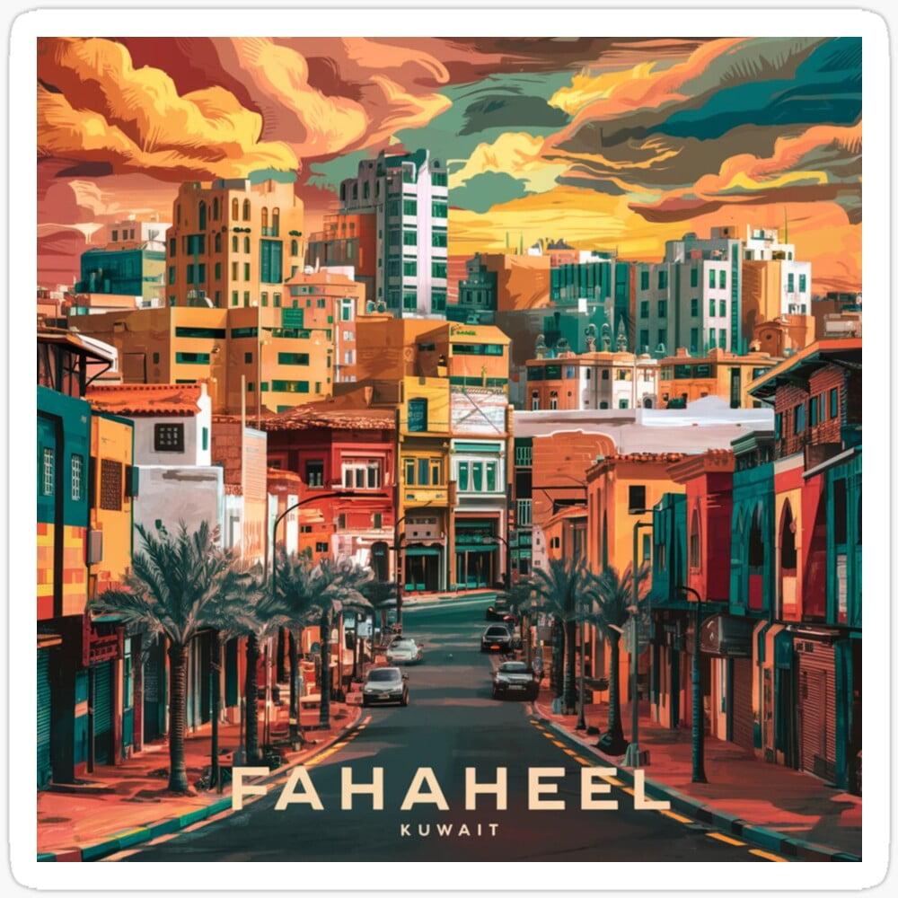 Fahaheel,Kuwait Sticker Phone Decal Water Bottle Stickers Car Decals ...
