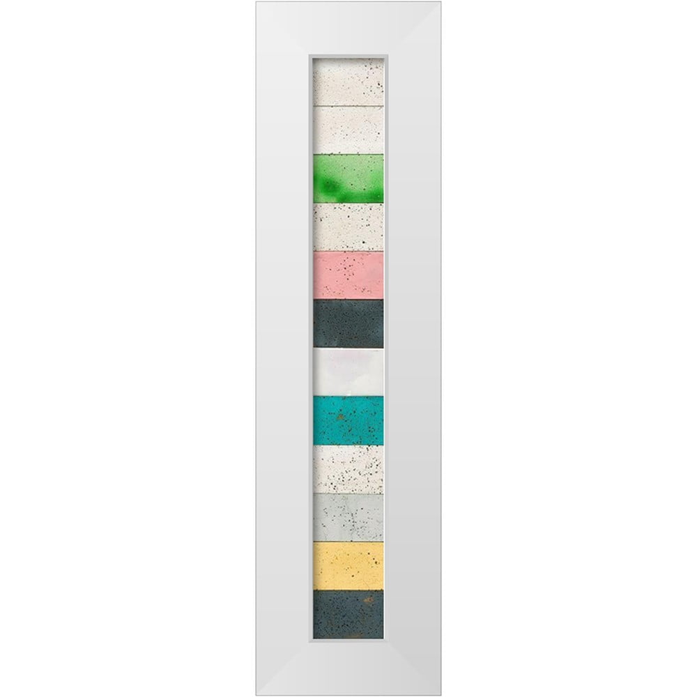 Fahar 6x18 White Modern Wood Framed Museum Art Print Titled - Untitled ...