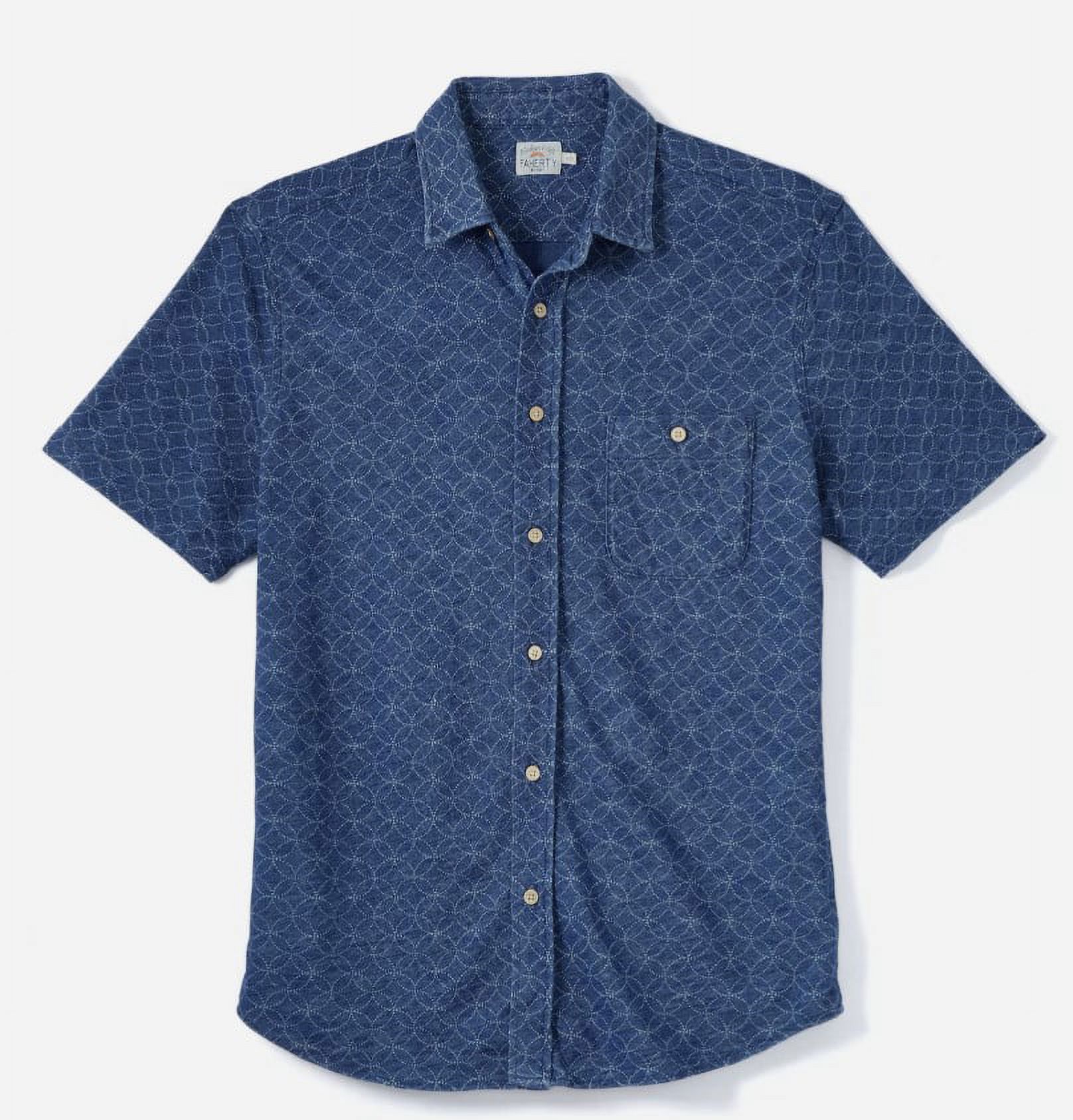 Faherty Men's Cotton Knit Seasons Shirt, Moonlight Batik, Size M ...