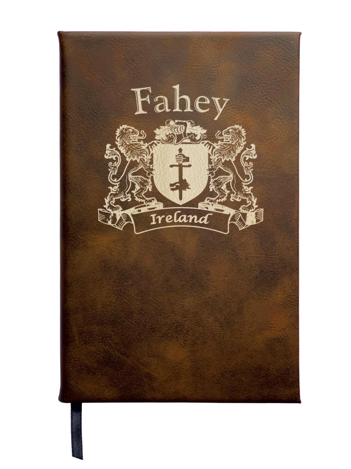 Fahey Irish Coat of Arms Leather Journal - Walmart.com