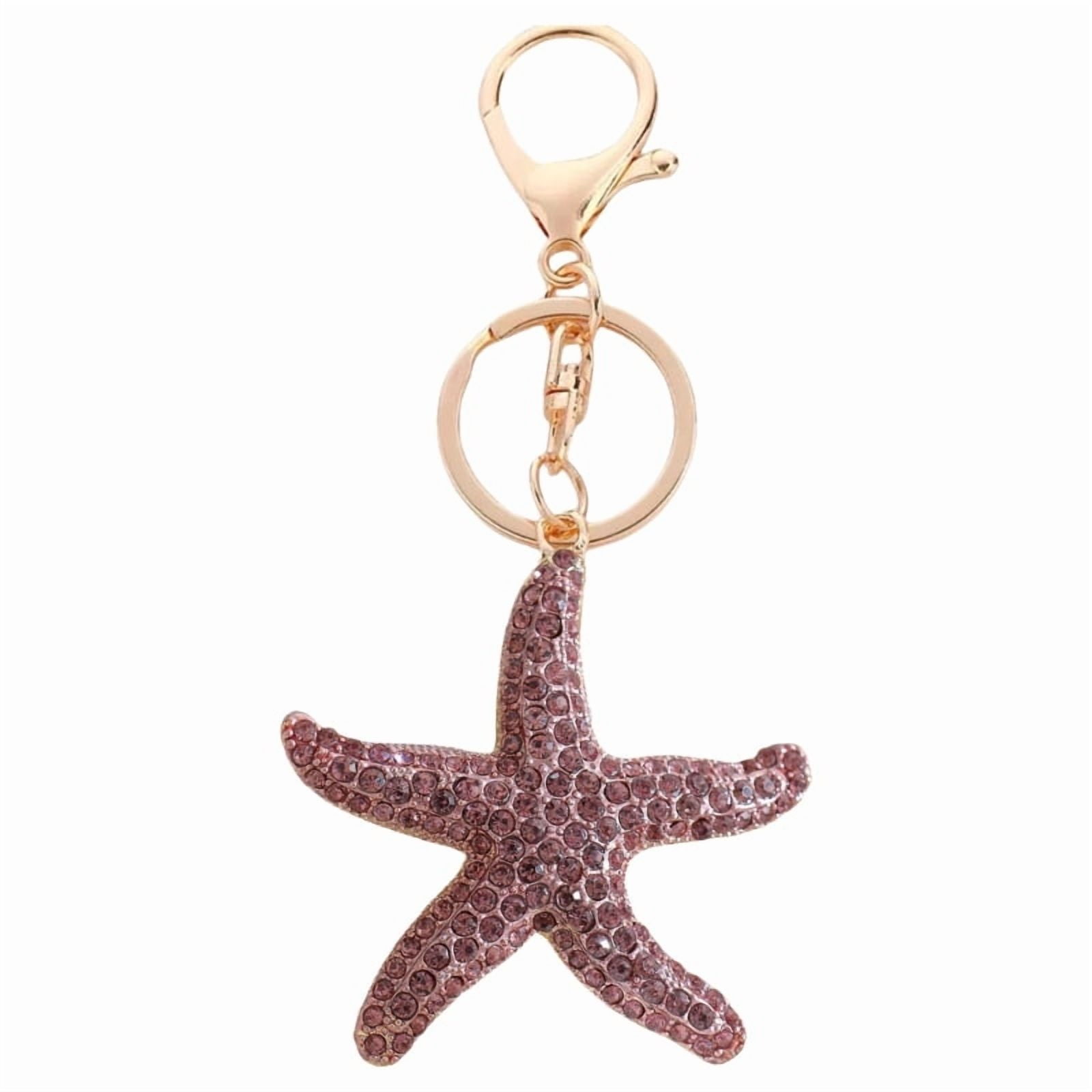 Fahionable Starfish Keychain Elegant Alloy Carabiner Accessory for ...