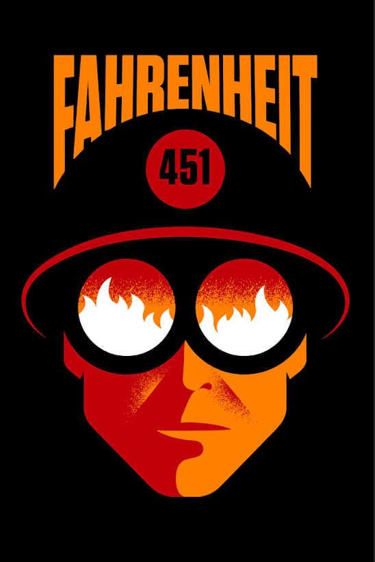 Fahrenheit 451 (1966) 24x36 Movie Poster Iconic Dystopian Sci-Fi Art ...