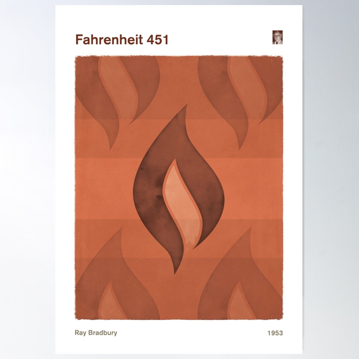 Fahrenheit 451, Ray Bradbury Dystopian Sci-Fi Art For Book Lovers ...
