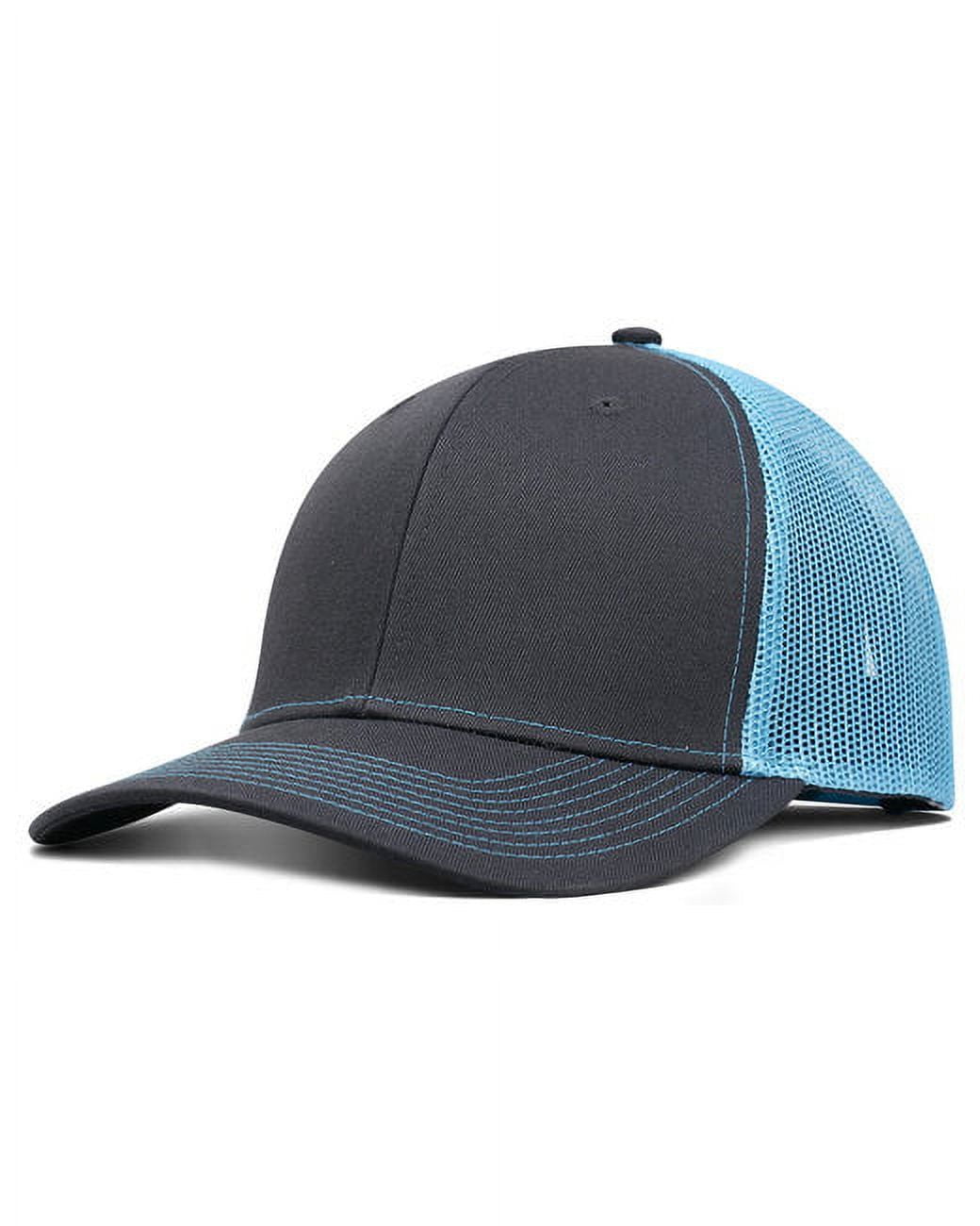 Fahrenheit F210 Pro Style Trucker Cap - Gray Neon Blue - Walmart.com