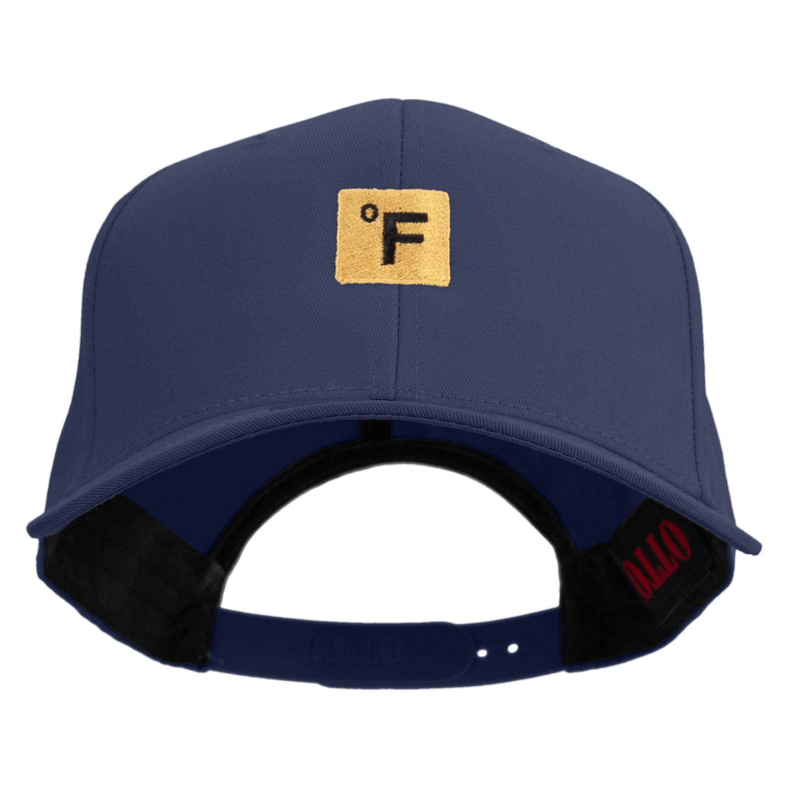 Fahrenheit Temperature Icon Embroidered Solid Cotton Twill Prostyle Cap ...