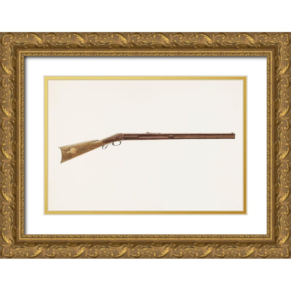 Faigin, Samuel 32x23 Gold Ornate Wood Framed with Double Matting Museum ...