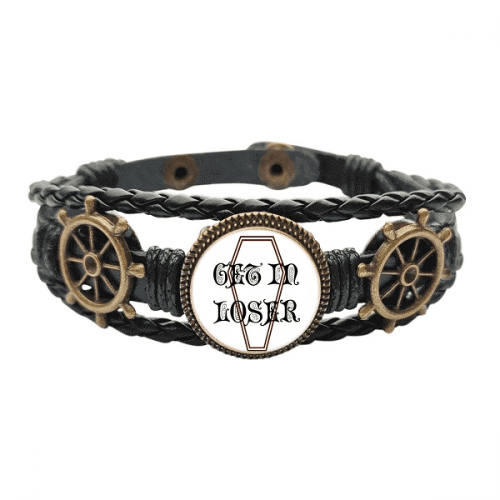 Failure Hiding Location Box Leather Braided Ocean Bracelet Wristband ...