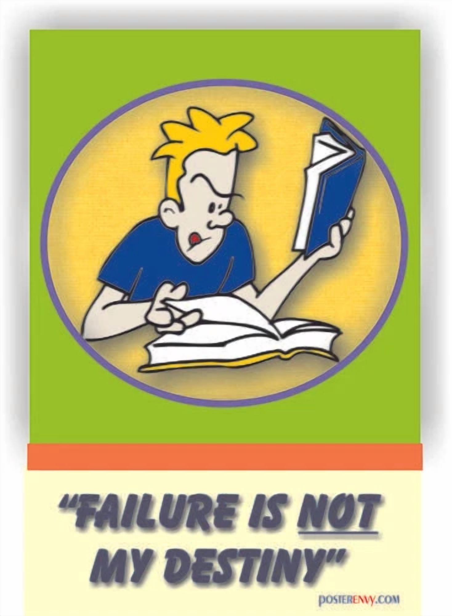 Failure Is Not My Destiny - Motivational Classroom School Poster New ...