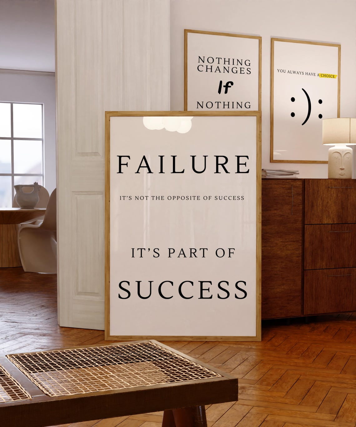 Failure Wall Art–Growth Mindset -Motivational Quote On Failure ...