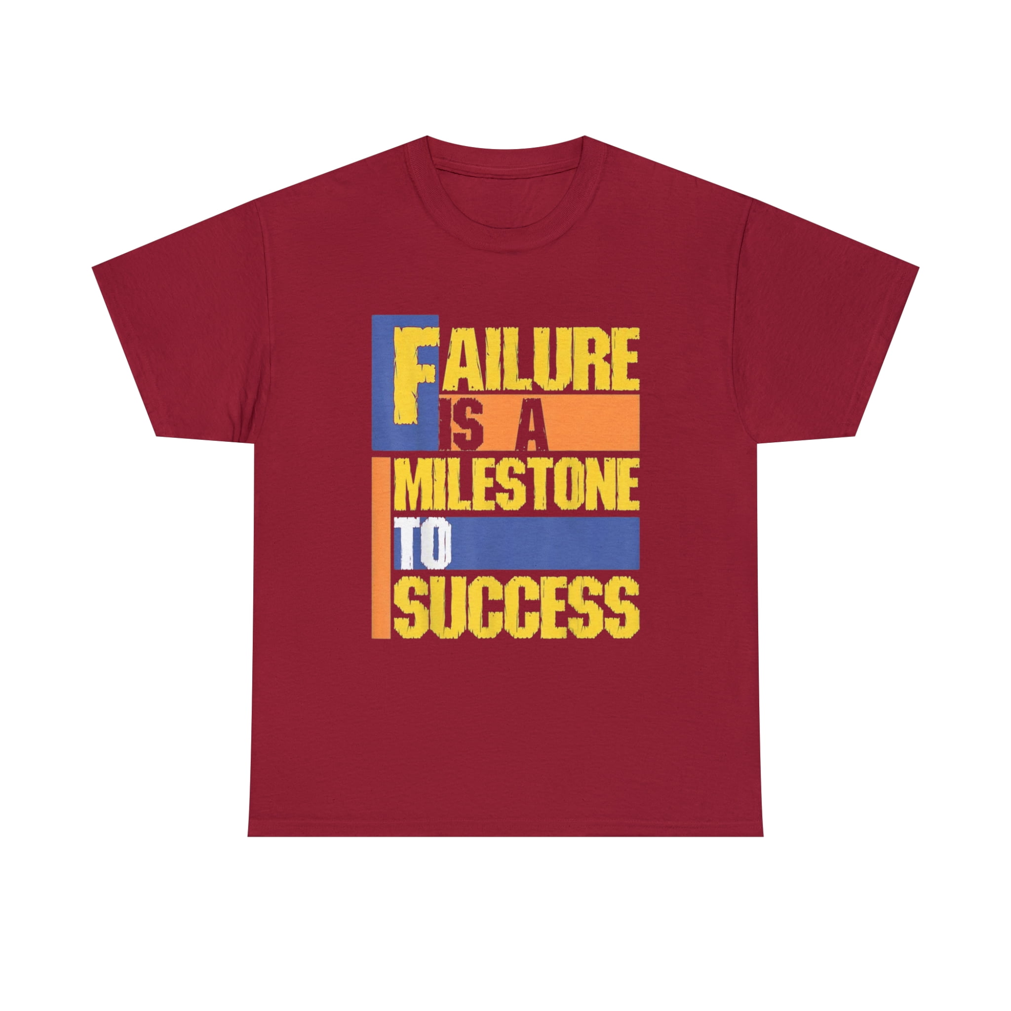 Failure is A Milestone to Success Motivation Inspirational T-Shirt ...
