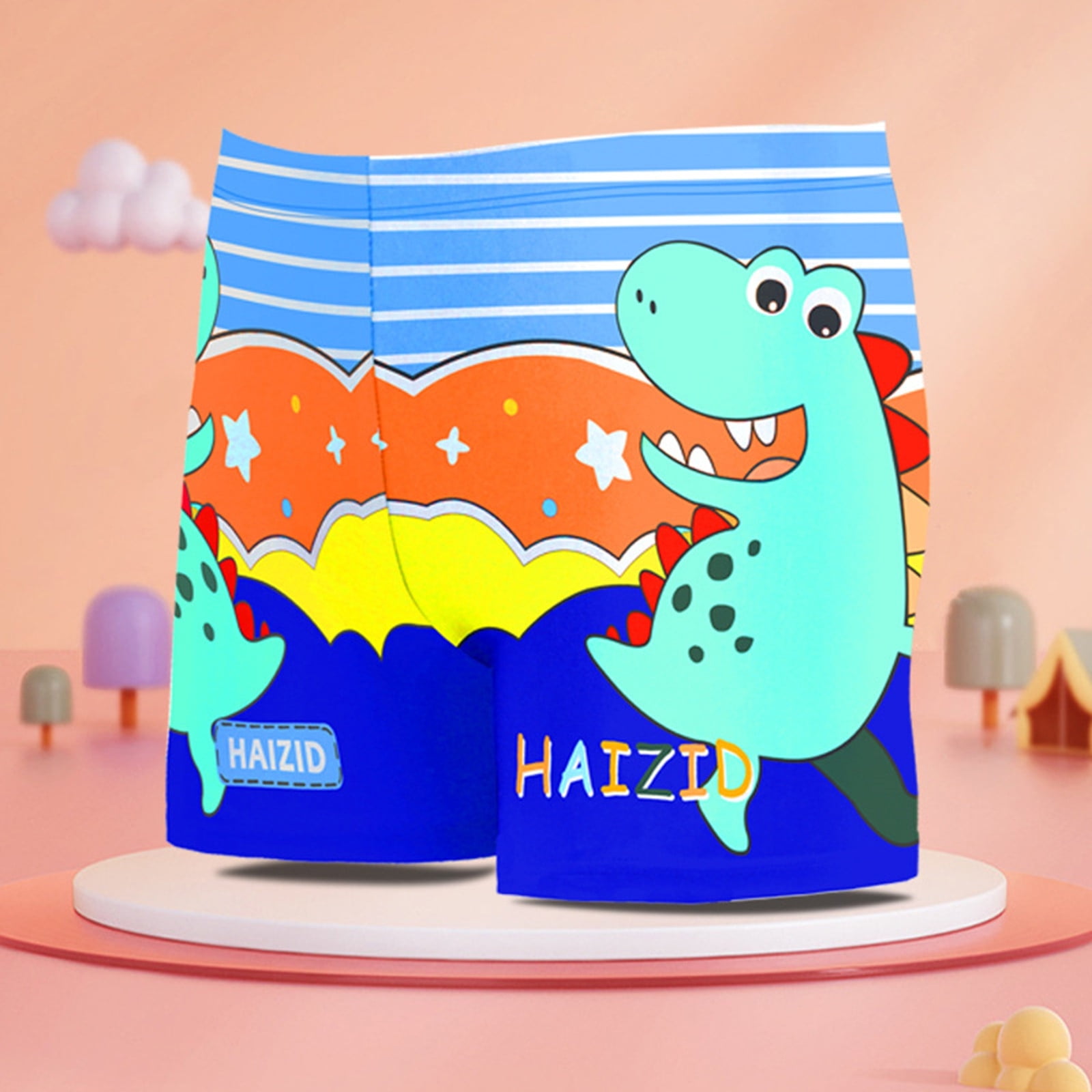 Fainosmny Cute Cartoon Breathable Boys Swim Trunks For Kids Comfortable ...