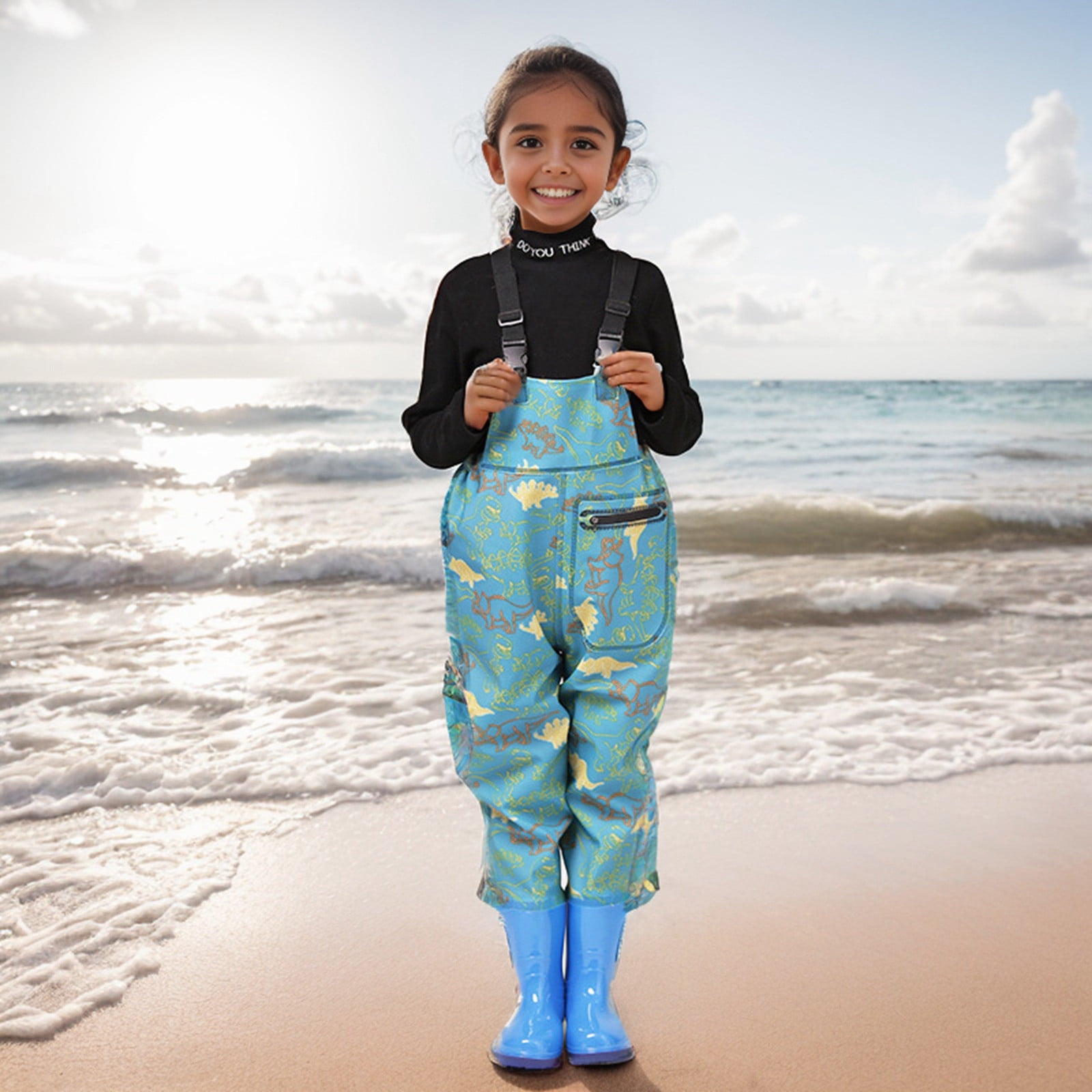 Fainosmny Jumpsuit For Kids Cartoon Camo Chest Waders Youth Fishing ...