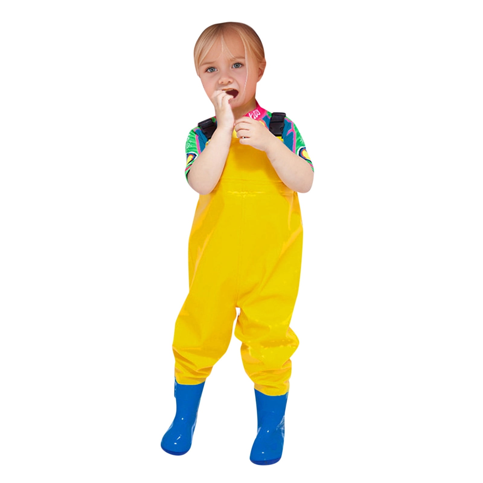 Fainosmny Kids Chest Waders Youth Fishing Waders With Rain Boots ...
