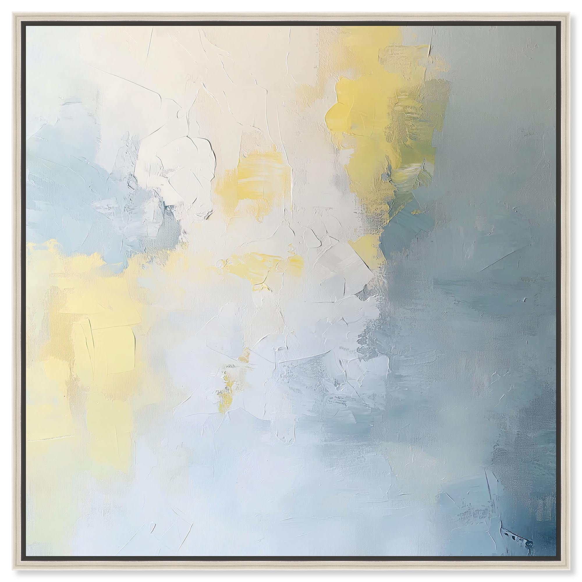 Faint Expanse Canvas Minimal Abstracts by Art Remedy, Silver Frame, 20 ...