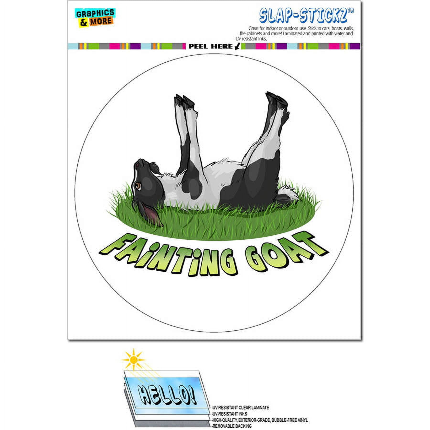 Fainting Goat Myotonic Circle Automotive Car Window Locker Bumper ...