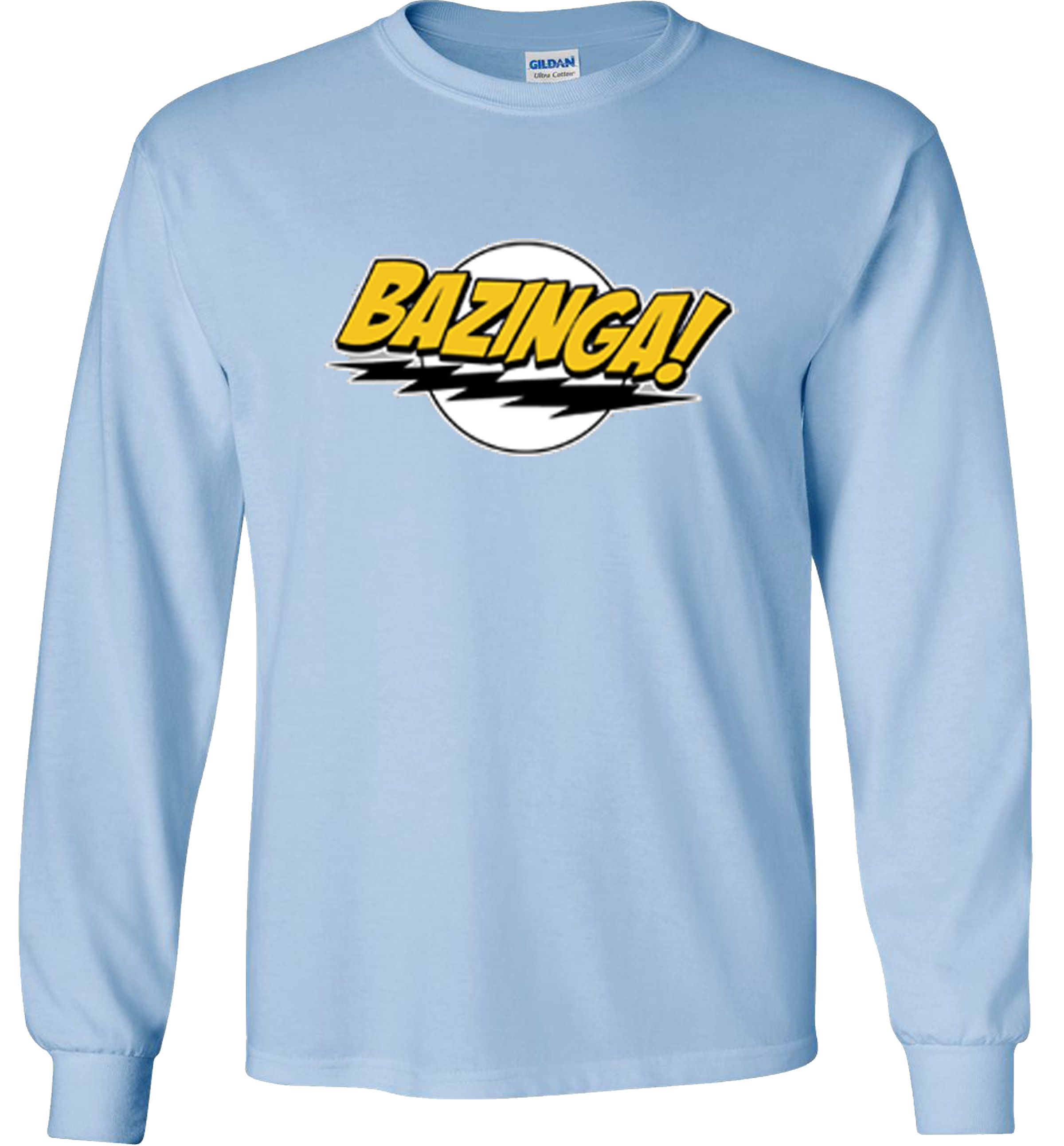 Fair Game Bazinga Long Sleeve Shirt-Light Blue-3x - Walmart.com
