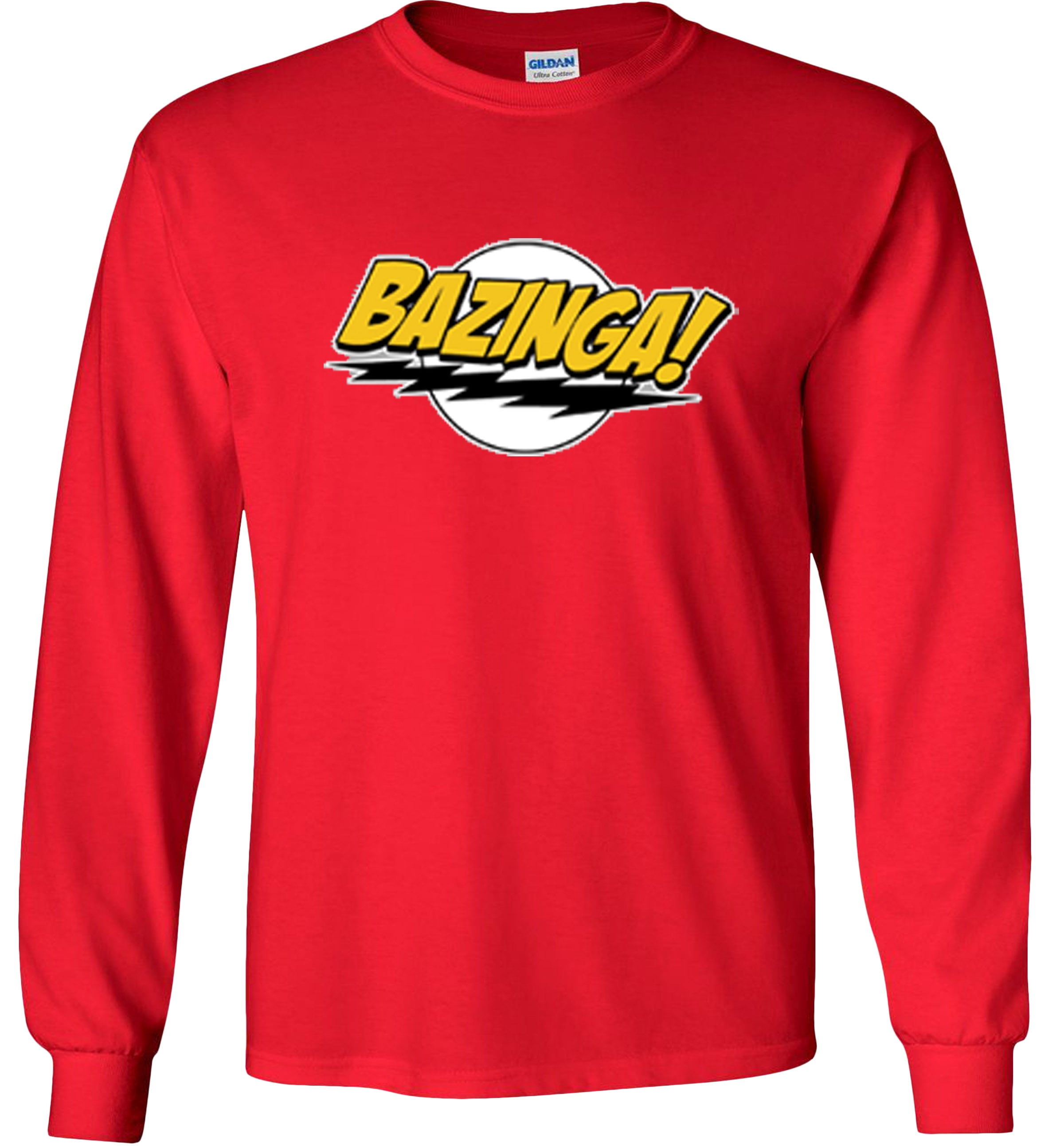 Fair Game Bazinga Long Sleeve Shirt-Red-2x - Walmart.com