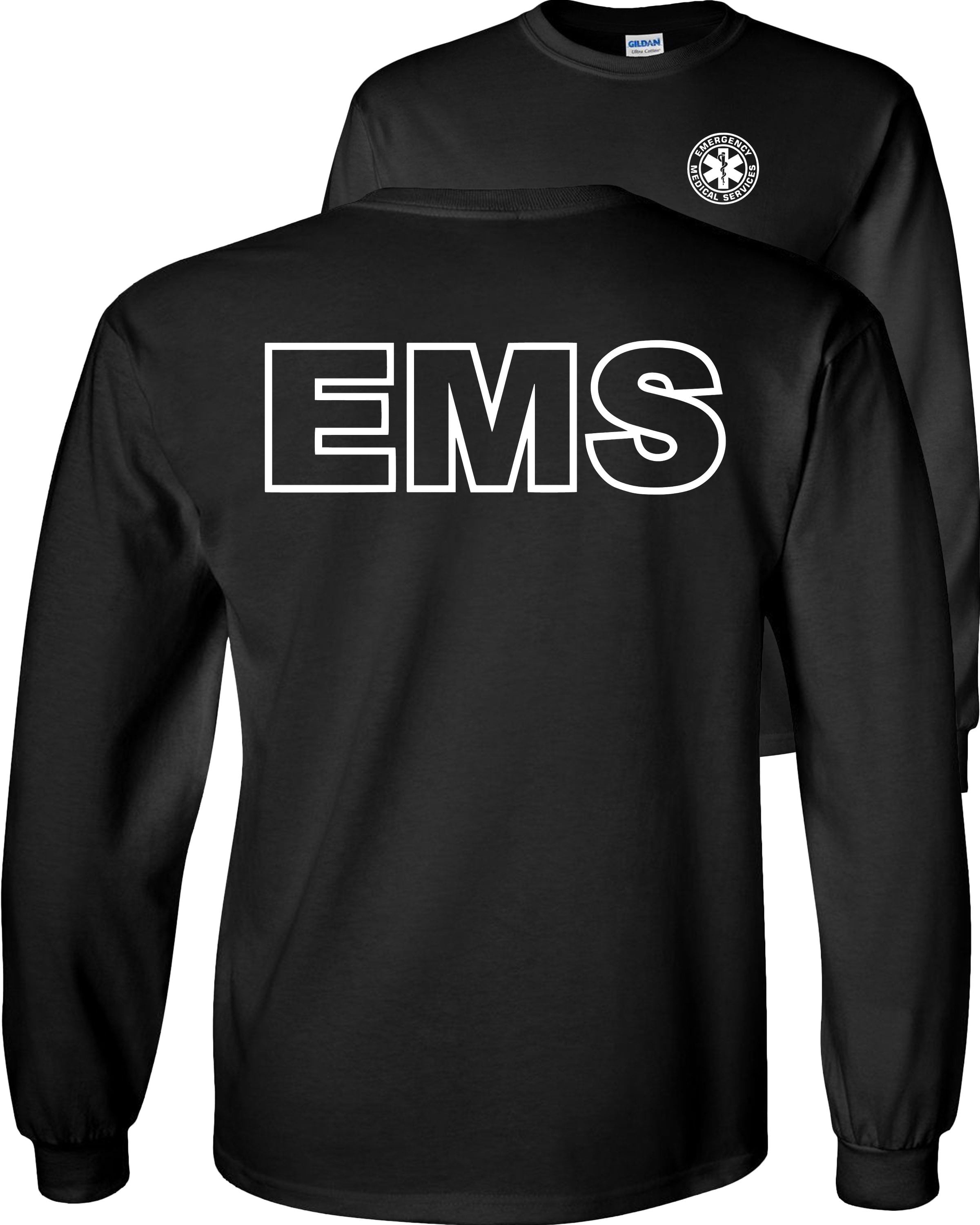 Fair Game EMS Long Sleeve Shirt Emergency Medical Services-Black-Medium ...