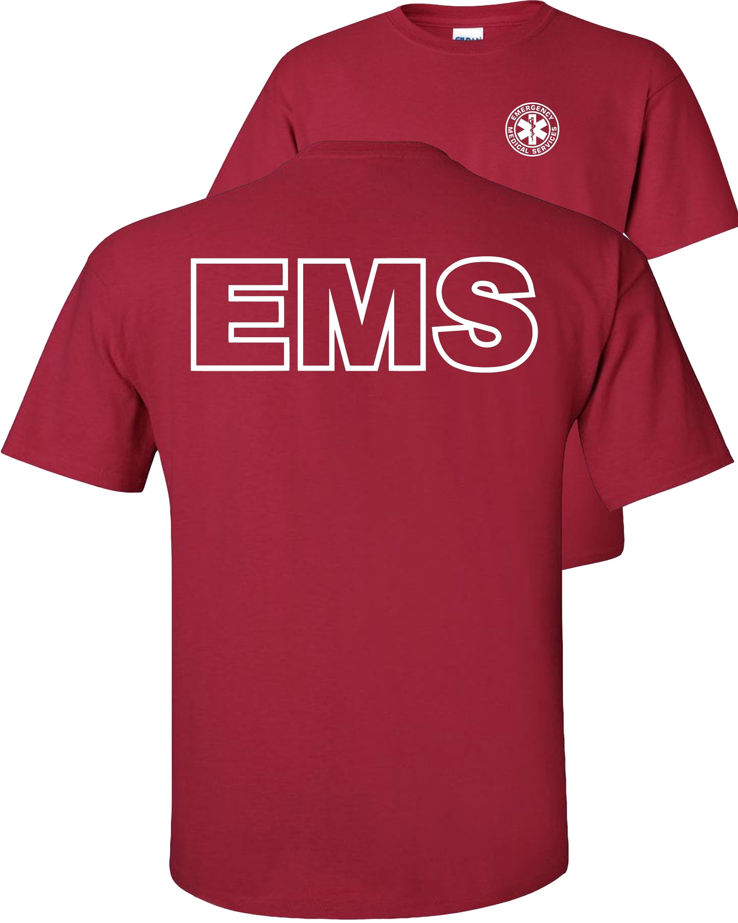 Fair Game EMS T-Shirt, Emergency Medical Services Graphic Tee-Cardinal ...