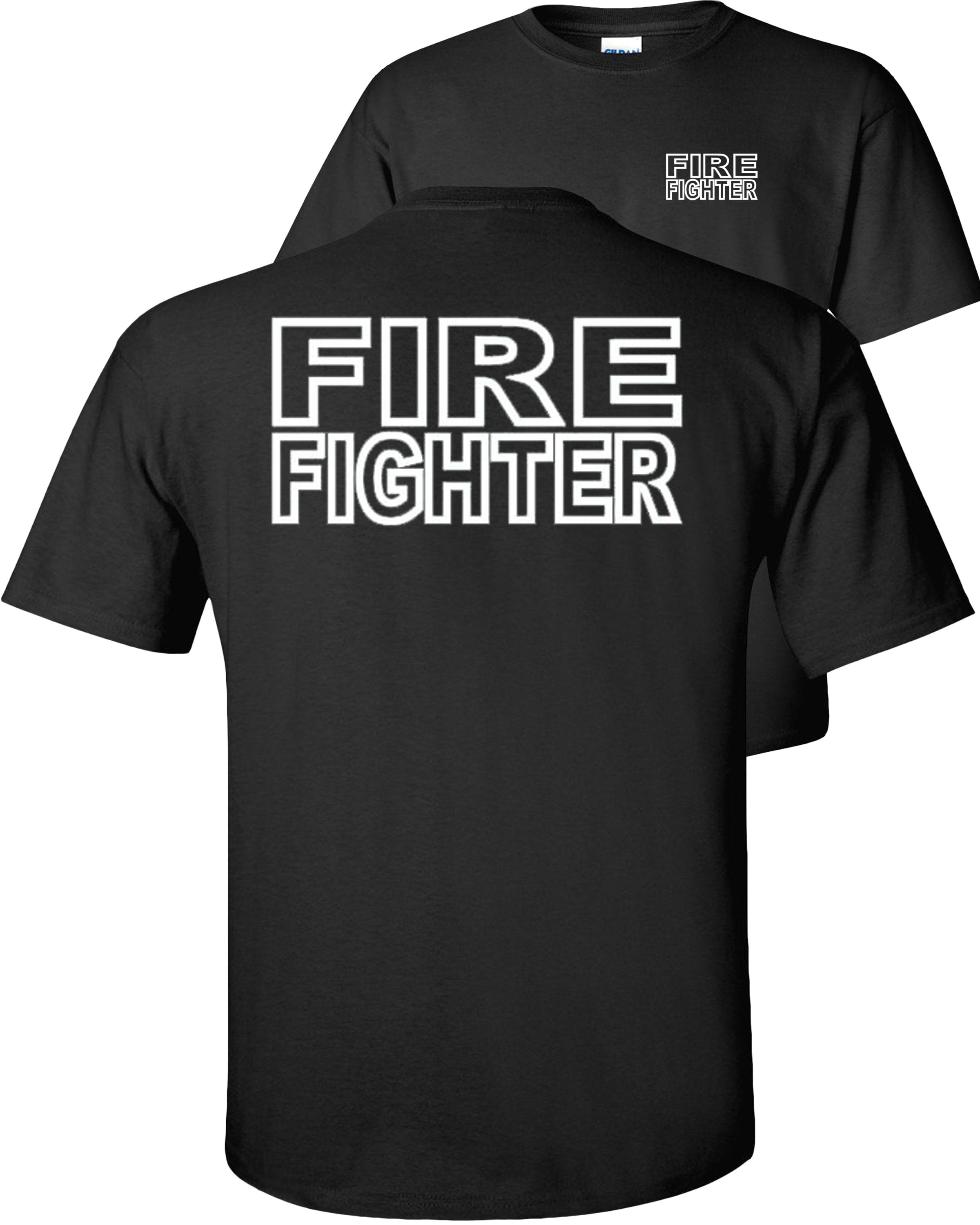 Fair Game Fire Fighter T-Shirt Firefighter V1-Black-4x - Walmart.com