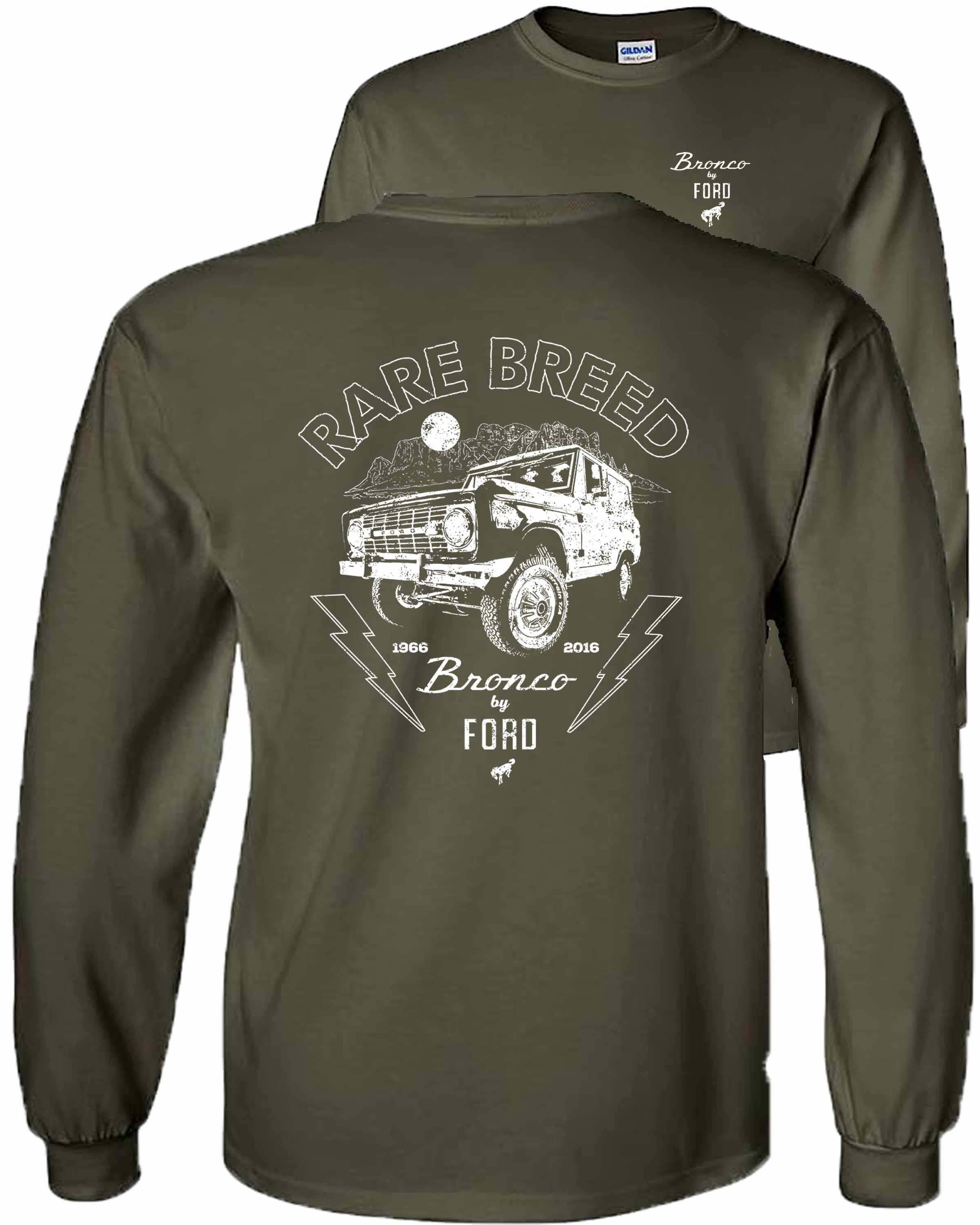 Fair Game Ford Bronco Rare Breed Long Sleeve Shirt 1966-2016 bronco ...