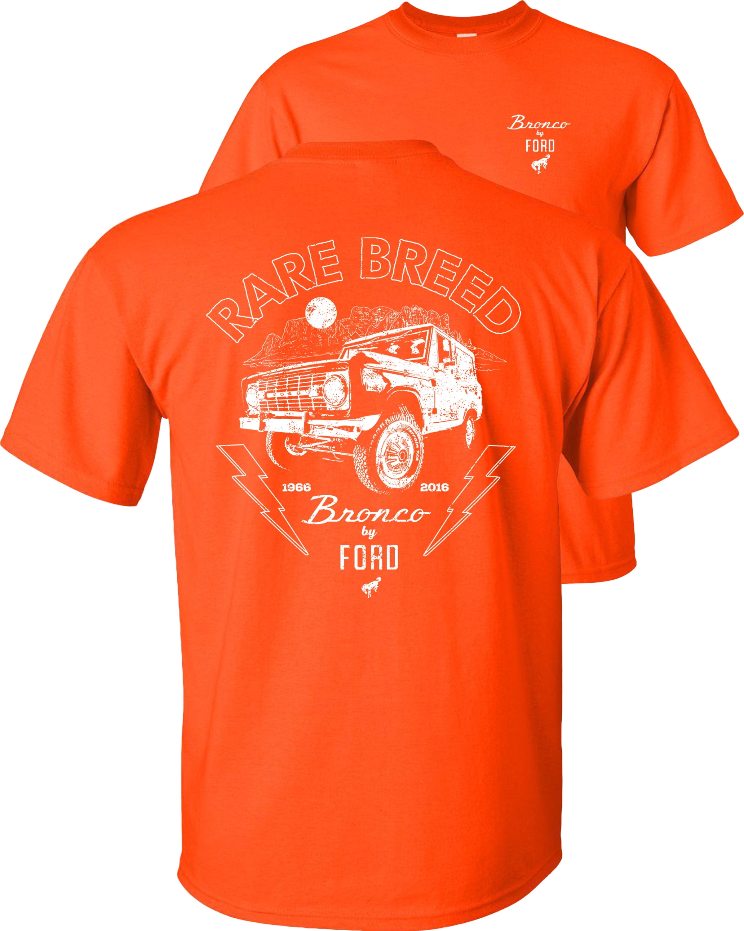 Ford Bronco Rare Breed 1966-2016 Ford Bronco T-Shirt-Orange-3x ...