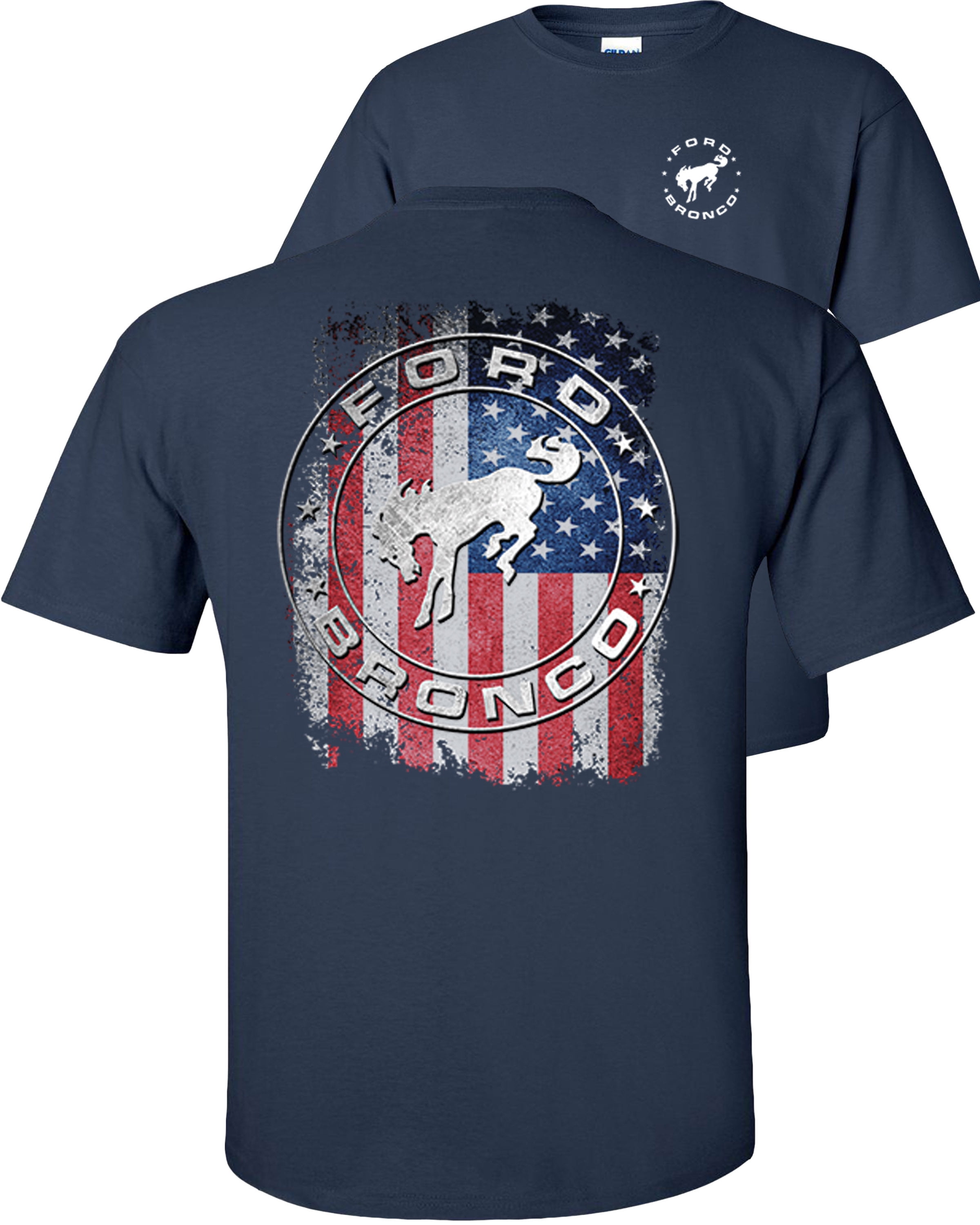 Fair Game Ford Bronco T-Shirt ford bronco american flag usa, ford ...