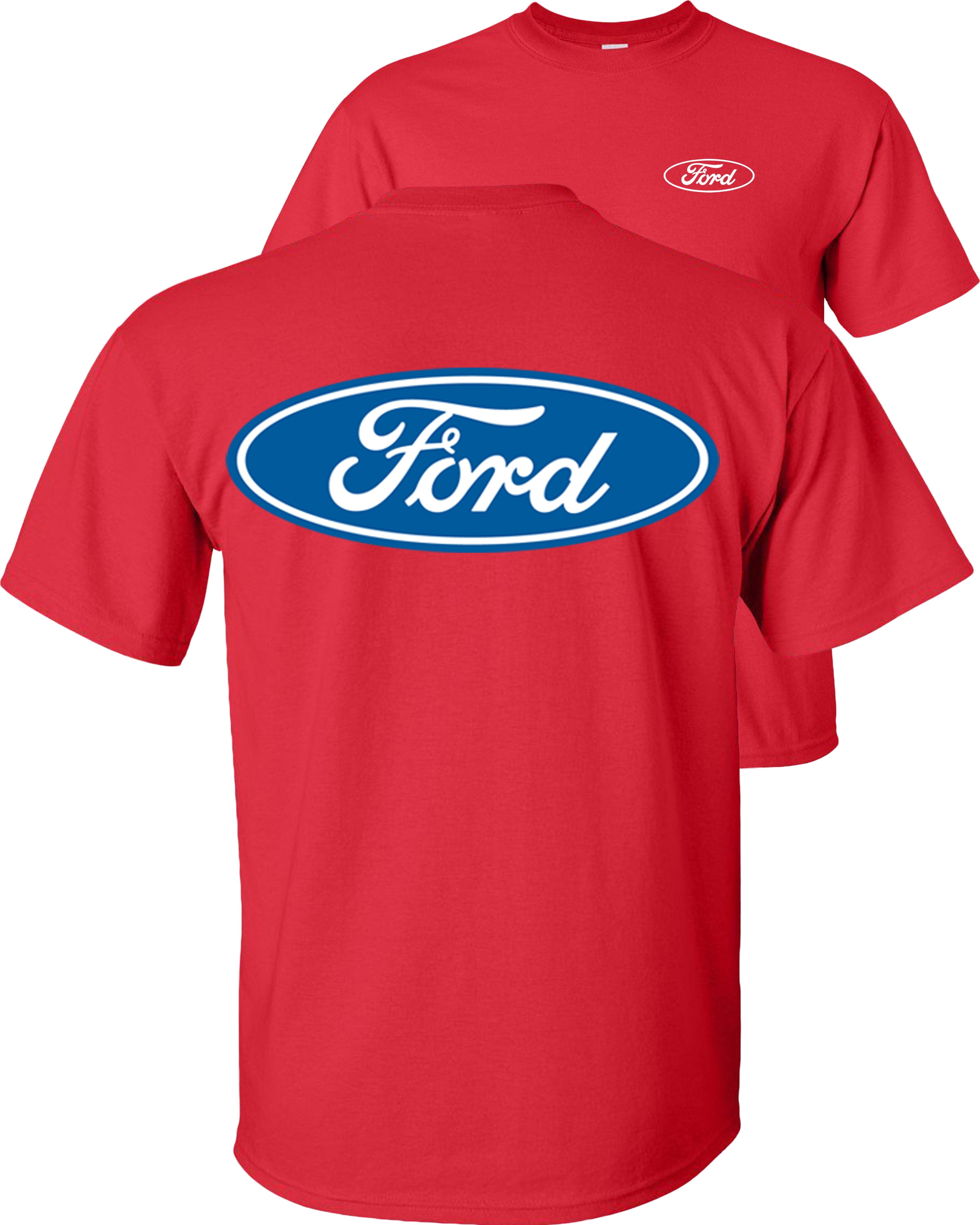 Fair Game Ford Oval Logo T-Shirt F&B, ford graphic tee-Red-S - Walmart.com
