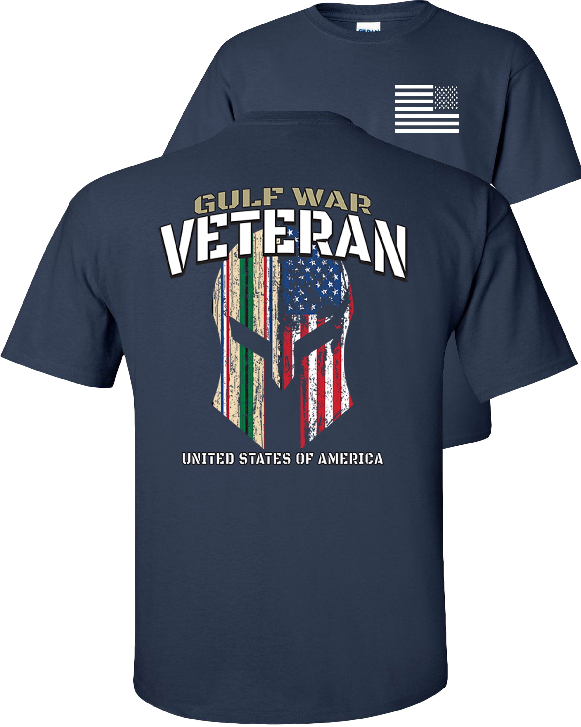 Fair Game Proud Gulf War Spartan Helmet T-Shirt-Navy-4x - Walmart.com