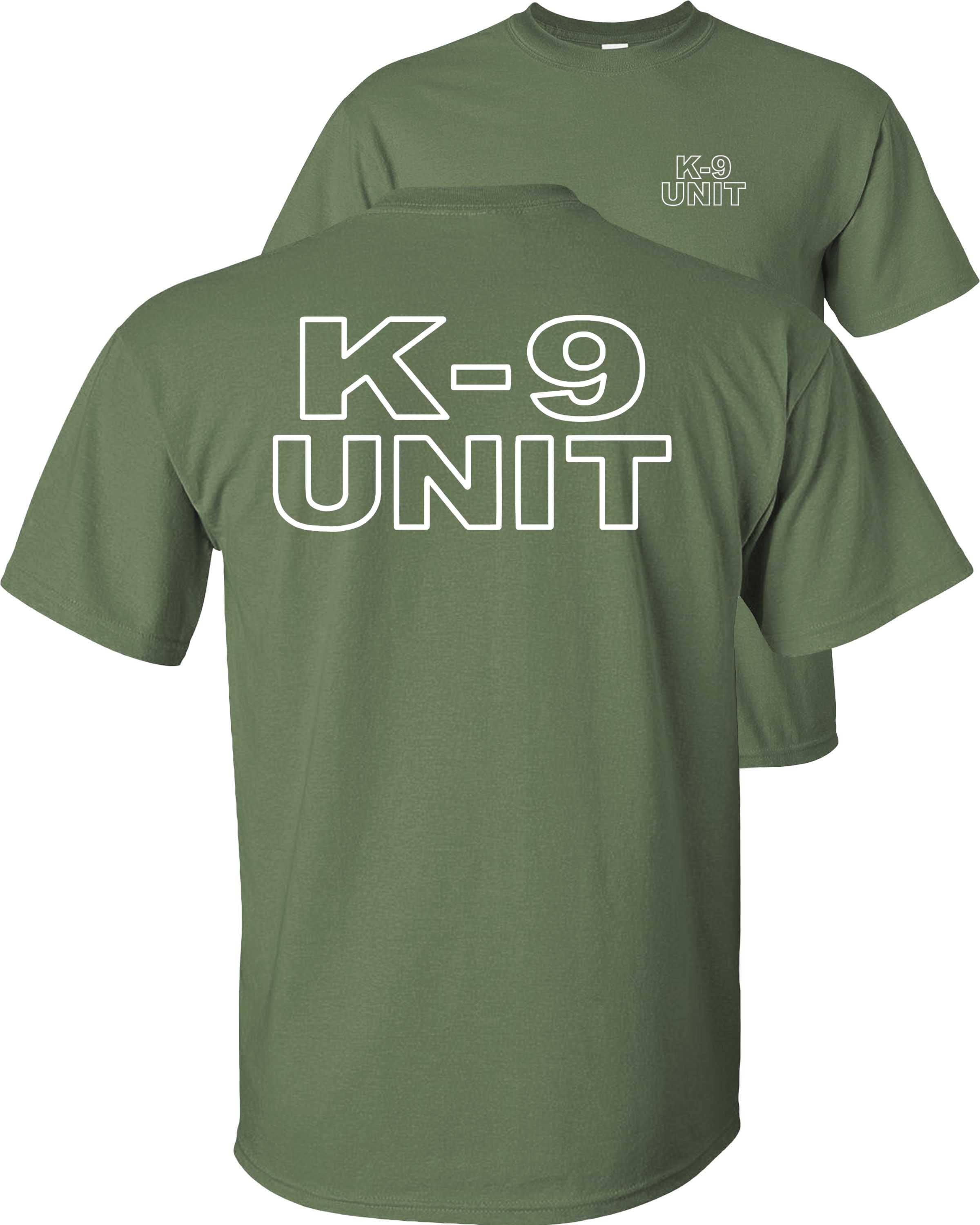 Fair Game Police K-9 Unit T-Shirt-Military-Green-S - Walmart.com