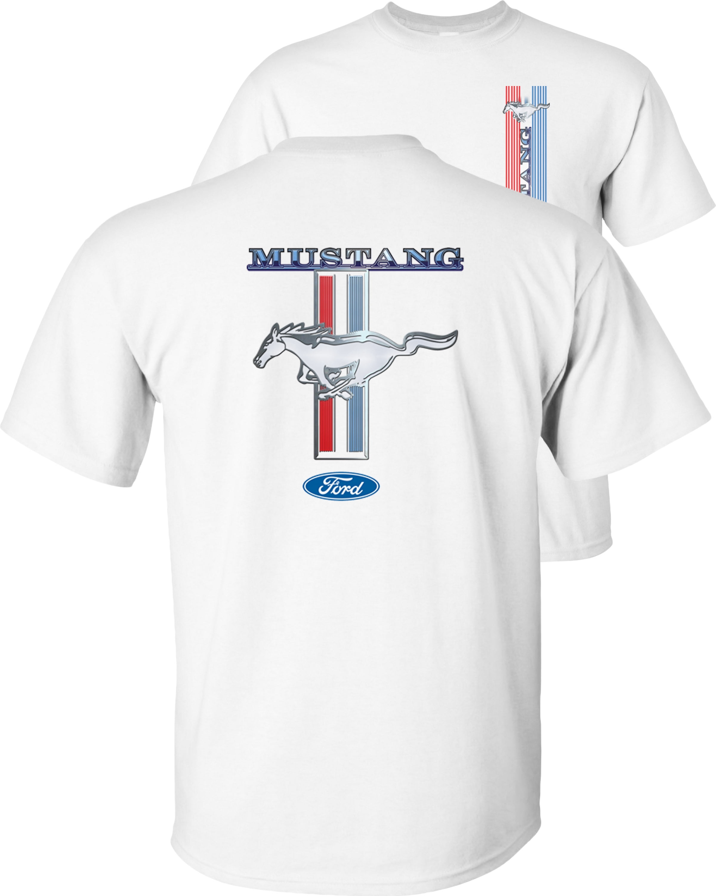 Fair Game Mustang Racing Stripe Ford T-Shirt, 5.0 Patriotic Shelby Pony ...