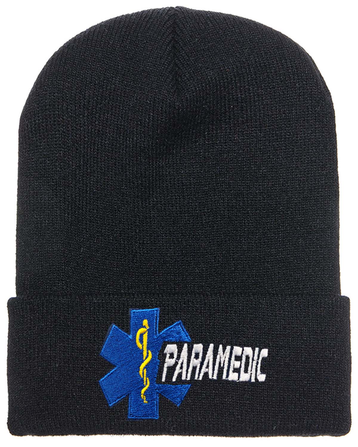 Fair Game Star of Life Paramedic Beanie Knit Cuffed Hat Emergency ...