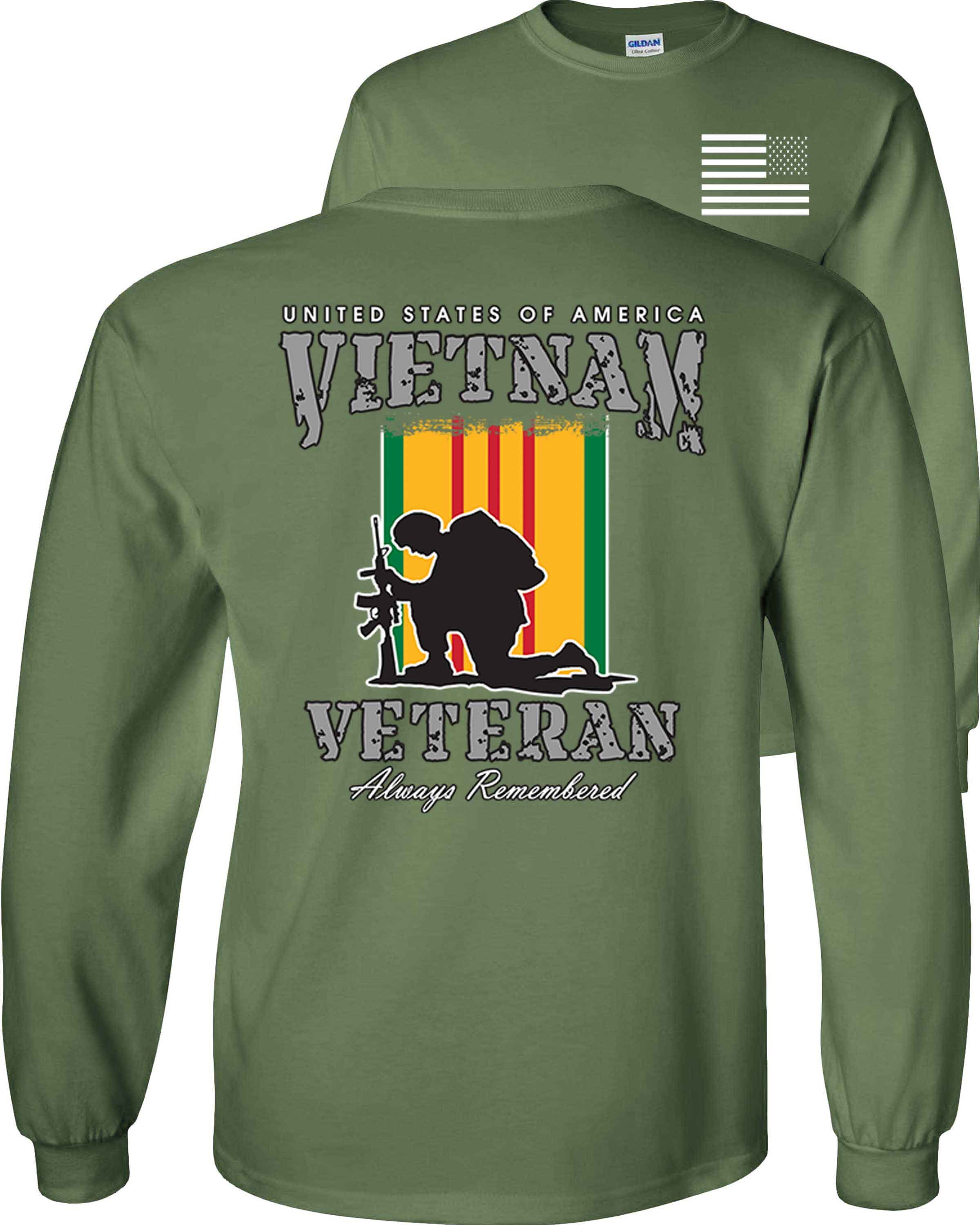 Fair Game Proud Vietnam Veteran Always Remember Long Sleeve Shirt ...