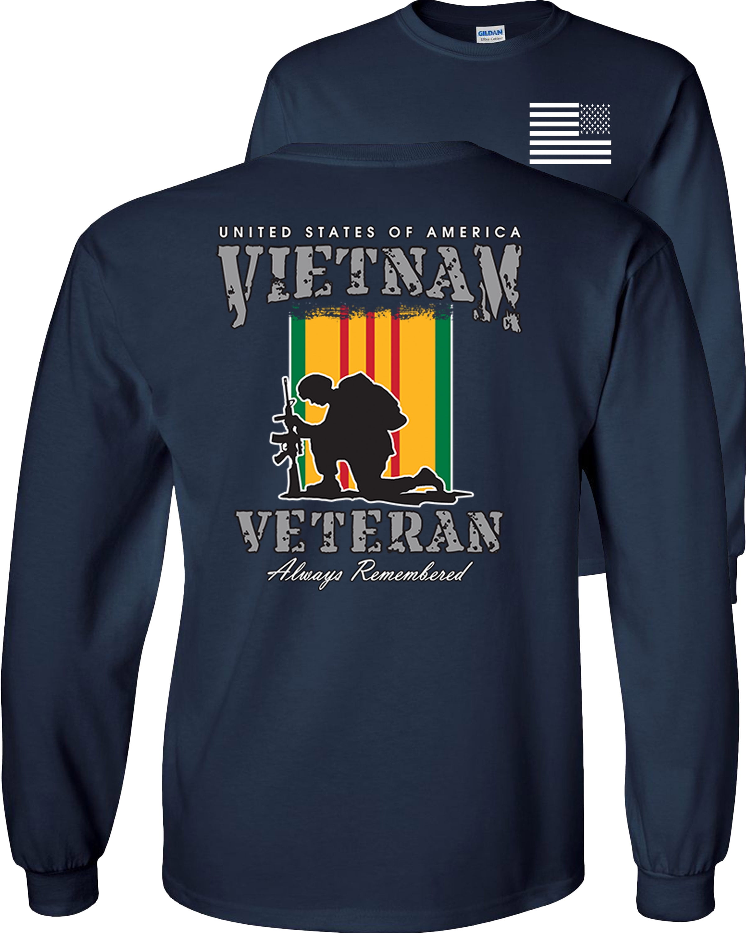 Fair Game Vietnam Veteran Long Sleeve Shirt USA Service Medal Ribbons ...