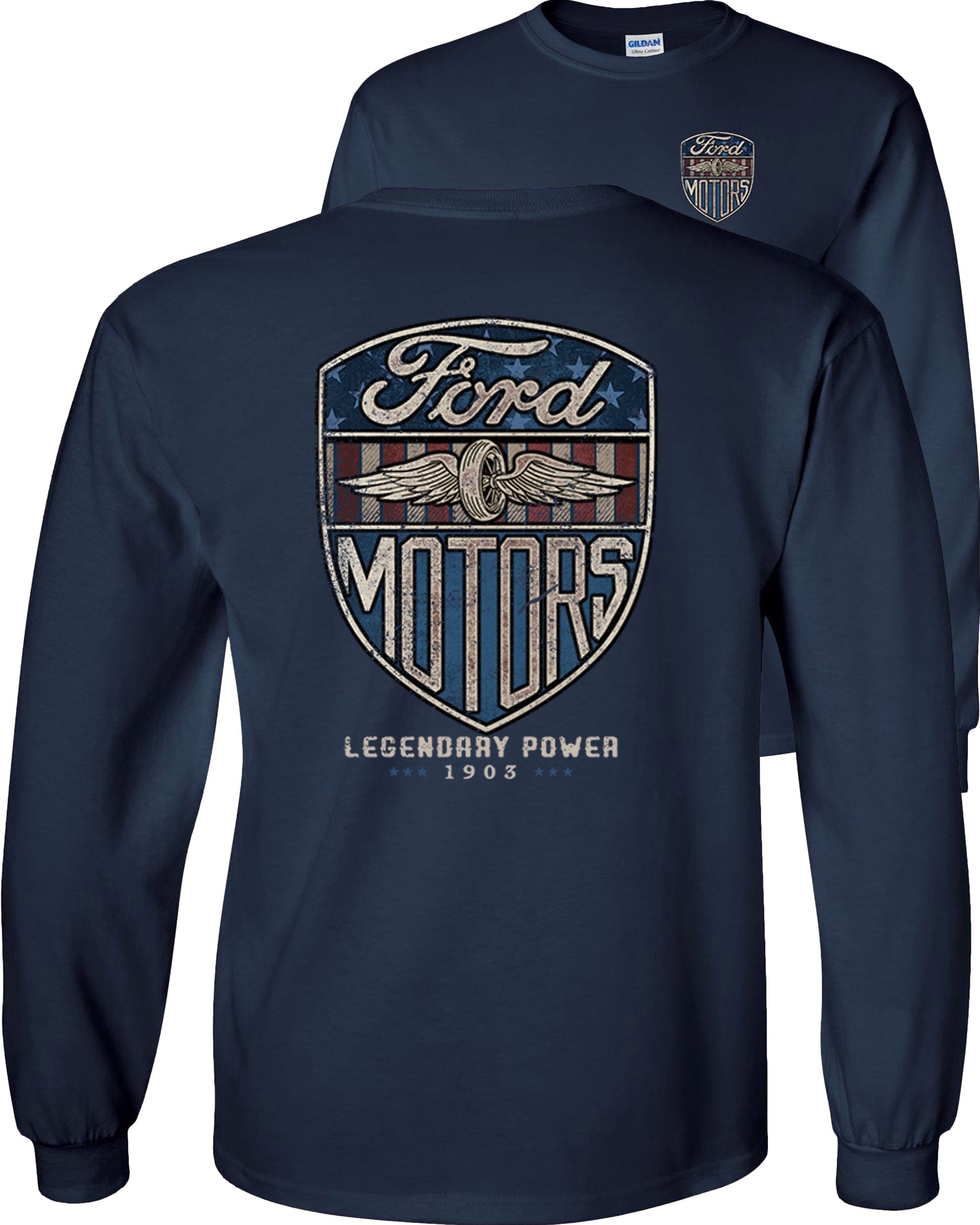 Fair Game Vintage Ford Motors Long Sleeve Shirt, Legendary Power 1903 ...