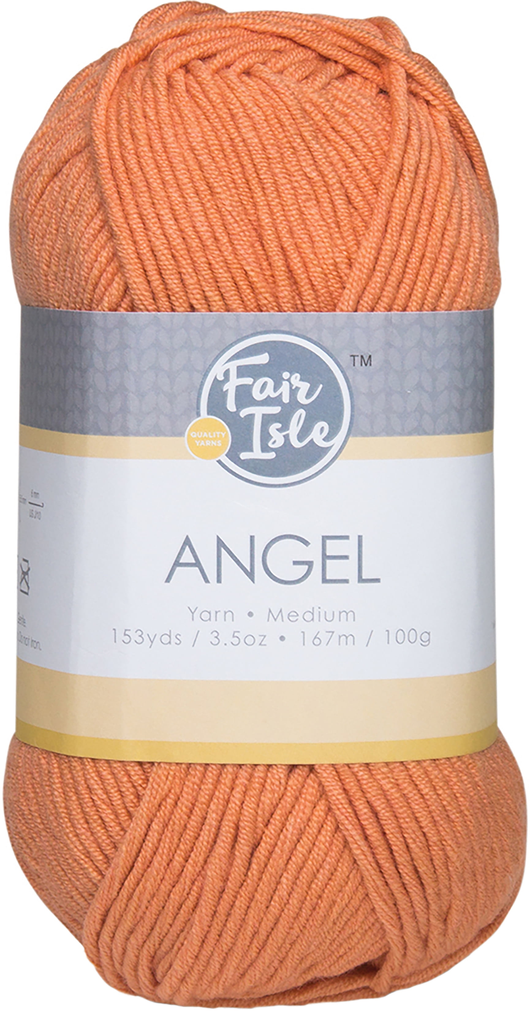 Fair Isle Angel Yarn-Apricot - Walmart.com
