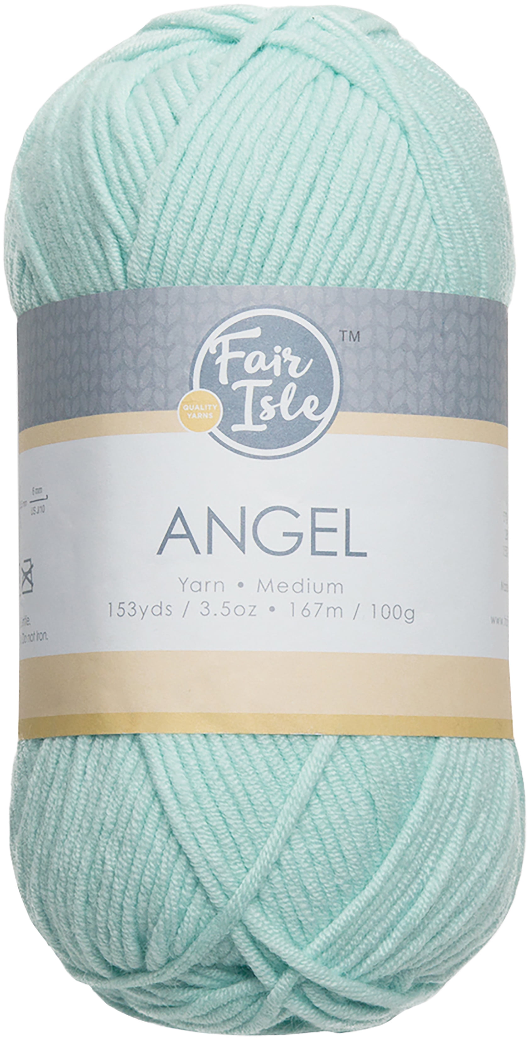 Fair Isle Angel Yarn-Aqua - Walmart.com