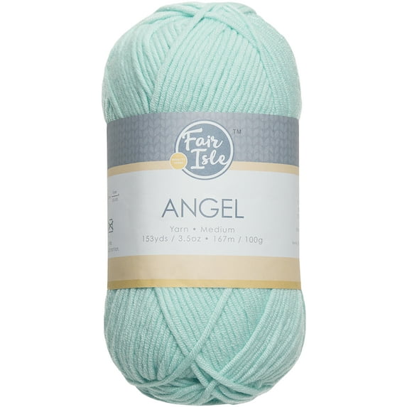 Fair Isle Angel Yarn-Aqua - Walmart.com